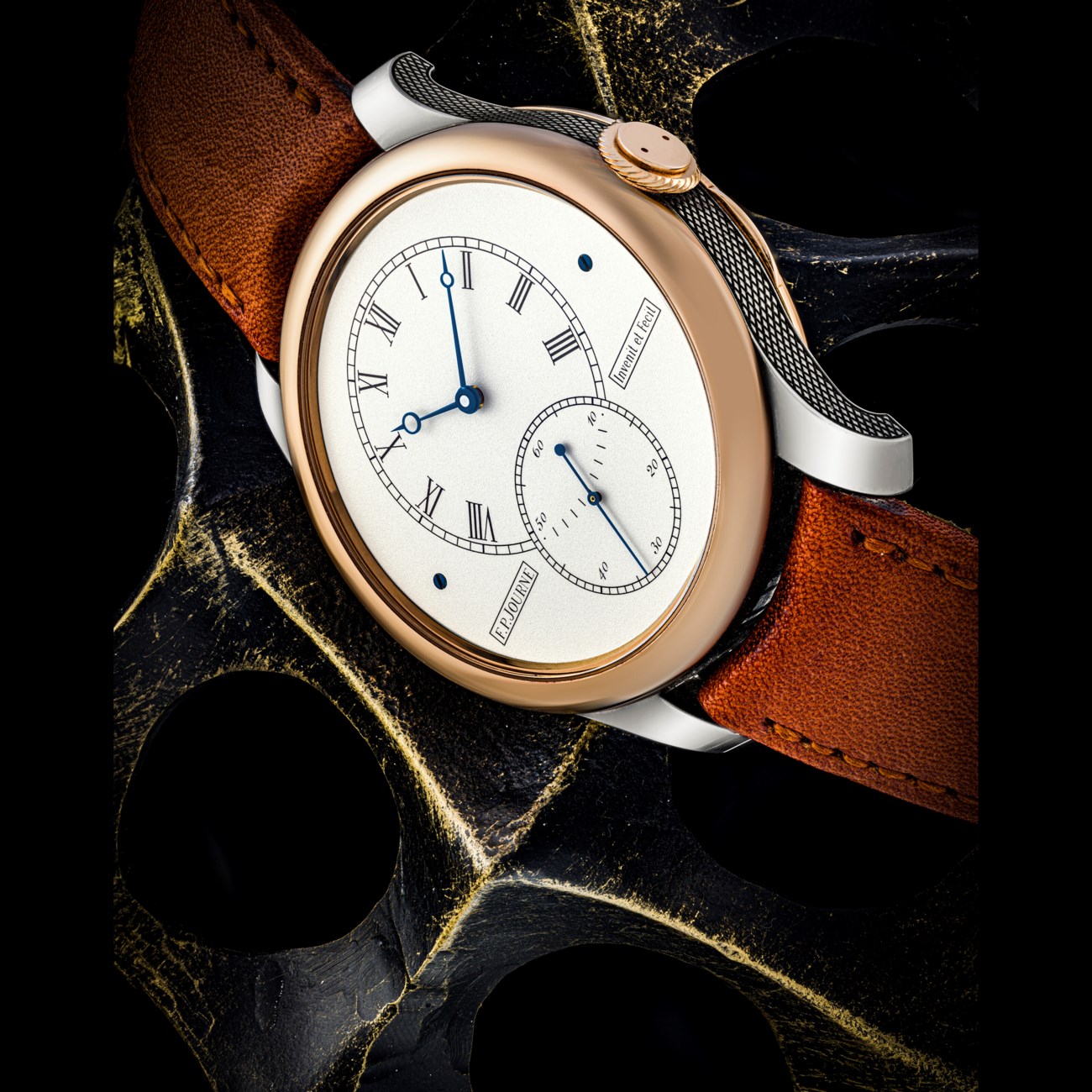 F.P. JOURNE. A RARE 18K PINK GOLD AND SILVER LIMITED EDITION TOURBILLON ...