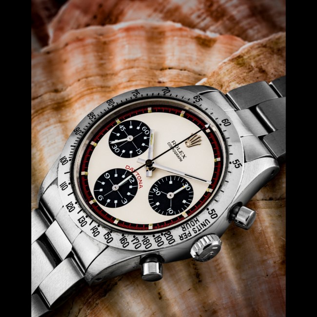 ROLEX. A RARE STAINLESS STEEL CHRONOGRAPH WRISTWATCH WITH BRACELET AND ...