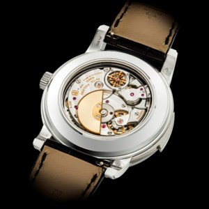 PATEK PHILIPPE. AN EXTREMELY RARE AND MAGNIFICENT PLATINUM AND BAGUETTE ...
