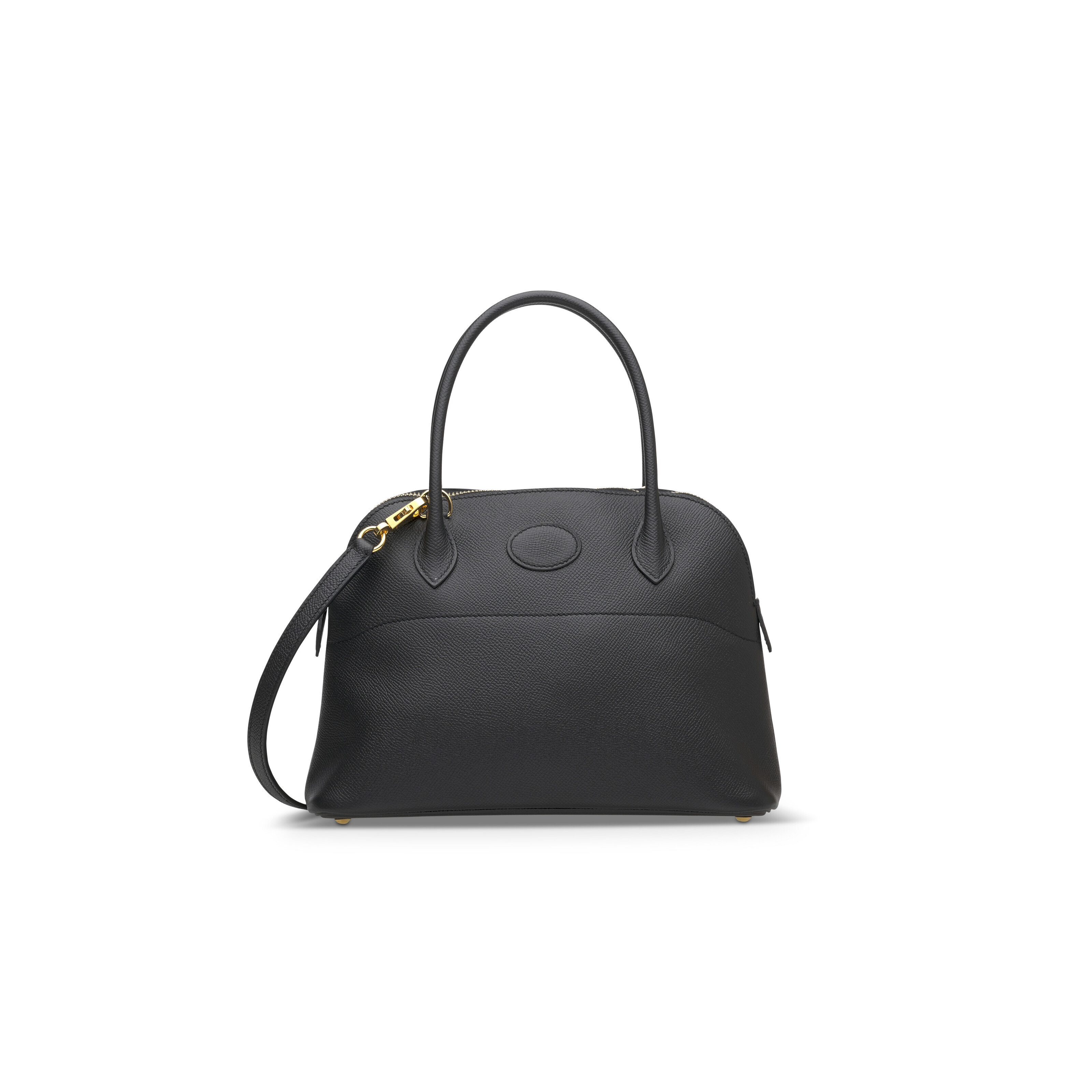 A BLACK EPSOM LEATHER BOLIDE 27 WITH GOLD HARDWARE, HERMÈS, 2020 ...