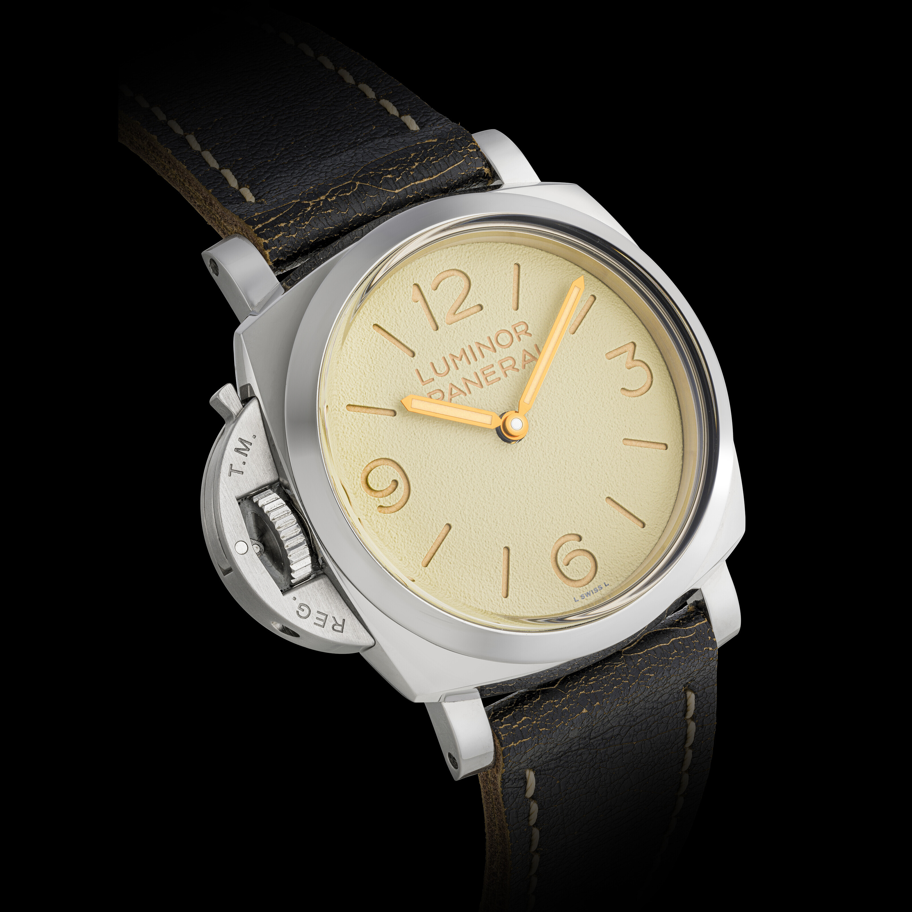 PANERAI, REF. PAM01075, STAINLESS STEEL, LUMINOR 1950 LEFT-HANDED, In ...