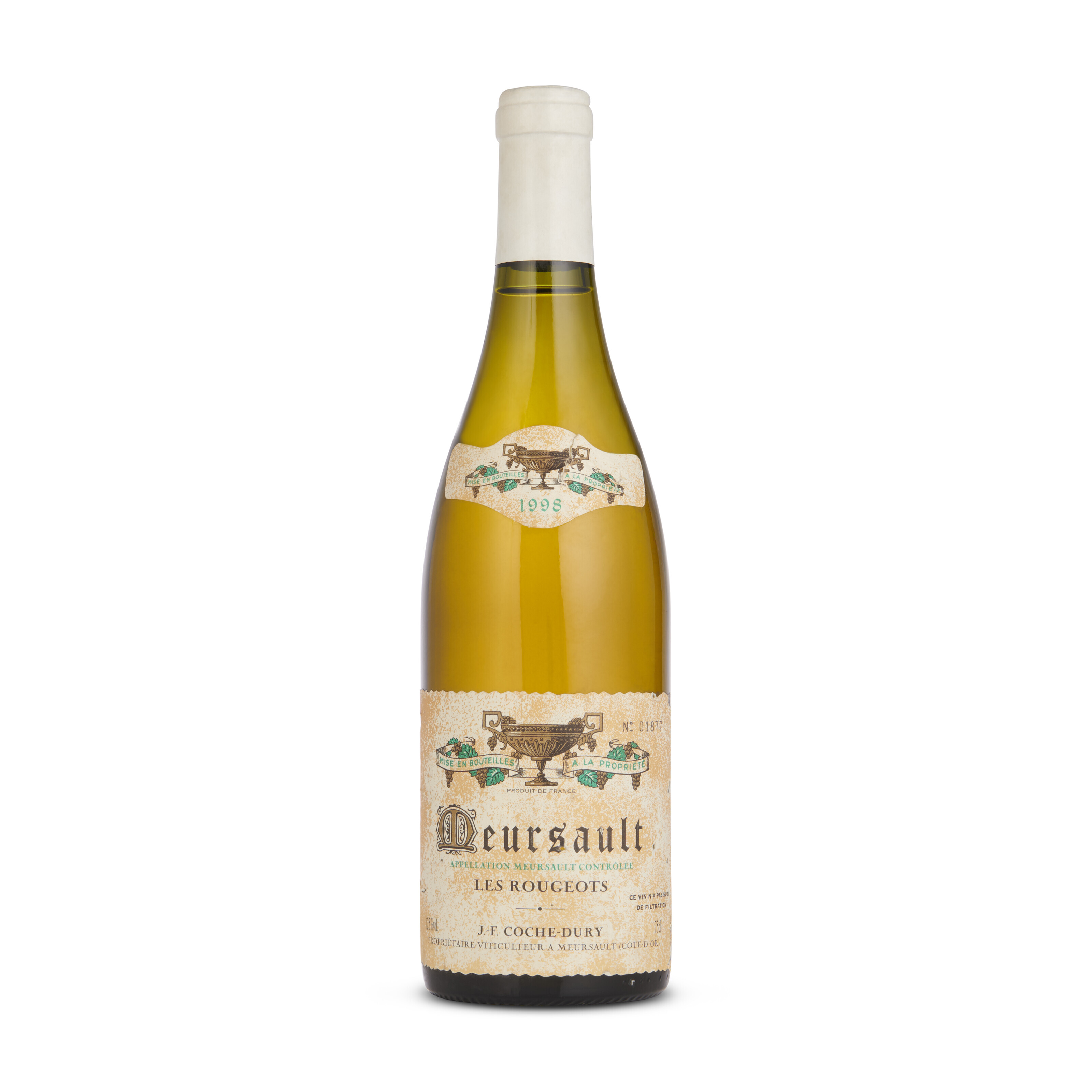 Domaine J.F. Coche-Dury, Meursault Rougeots 1998, Côte de BeauneDamaged ...