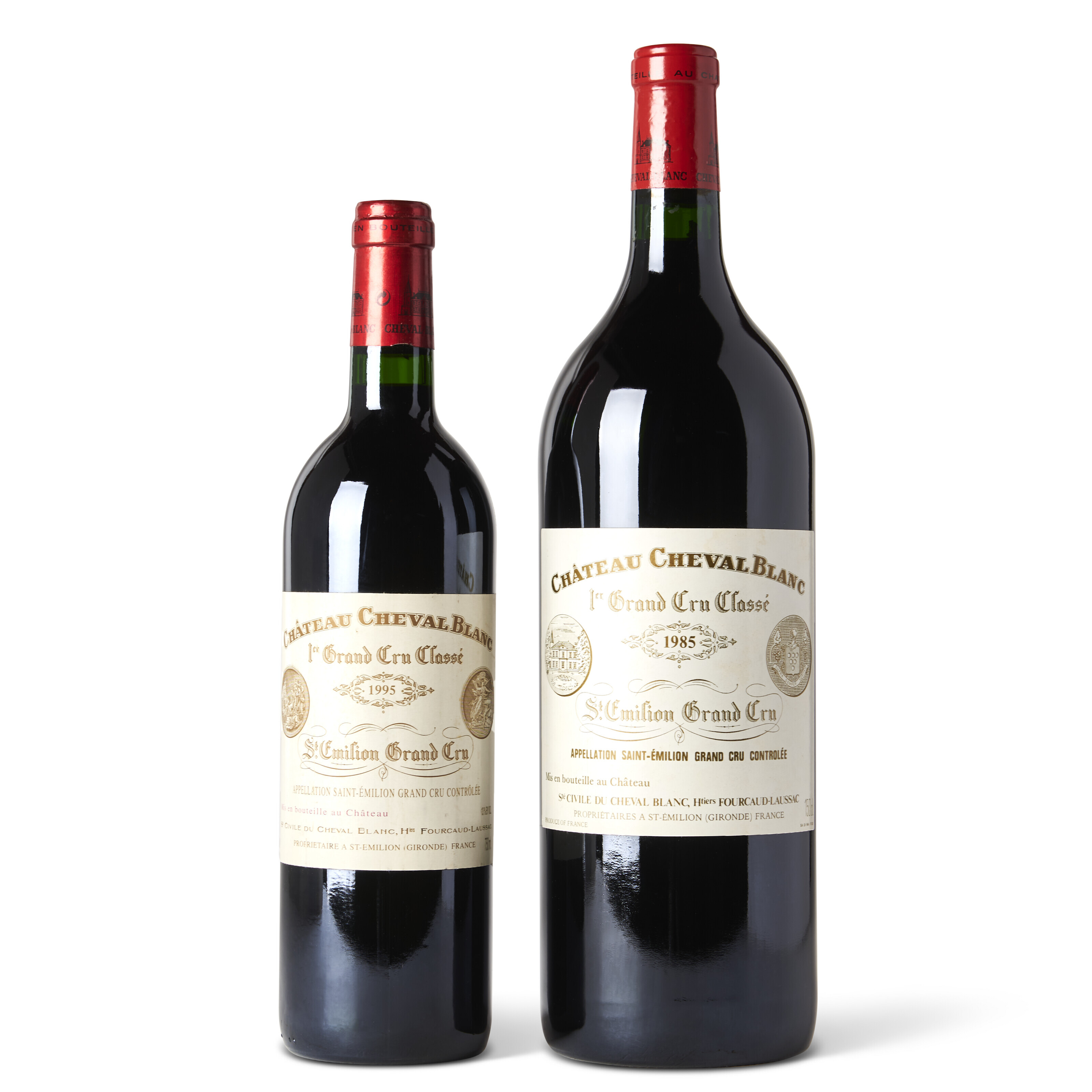 Mixed 1985 & 1995 Château Cheval-Blanc, Saint-Émilion, 1er grand cru ...