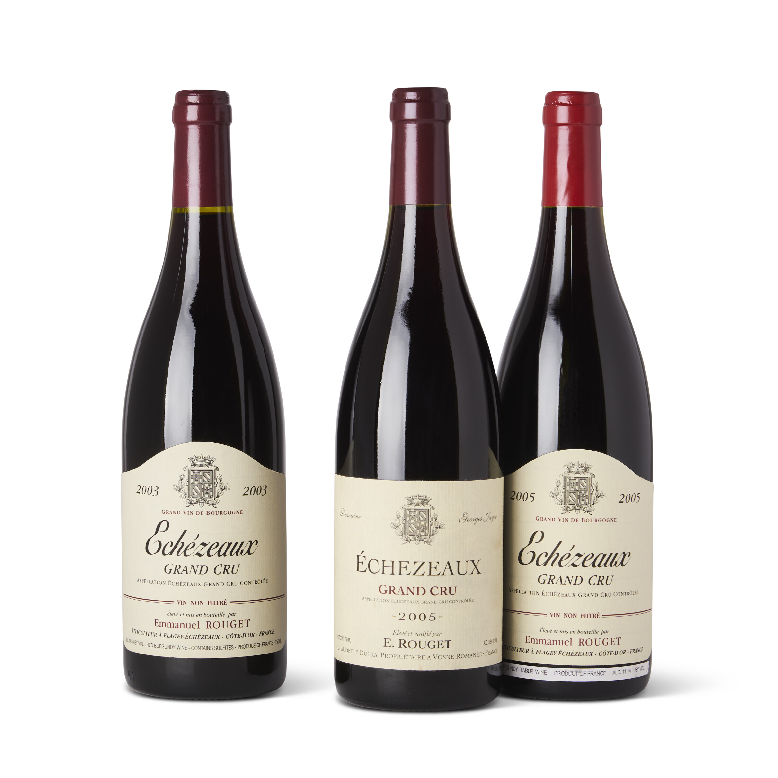 Emmanuel Rouget for Georges Jayer,Echézeaux 2005, Grand Cru, Côte de ...