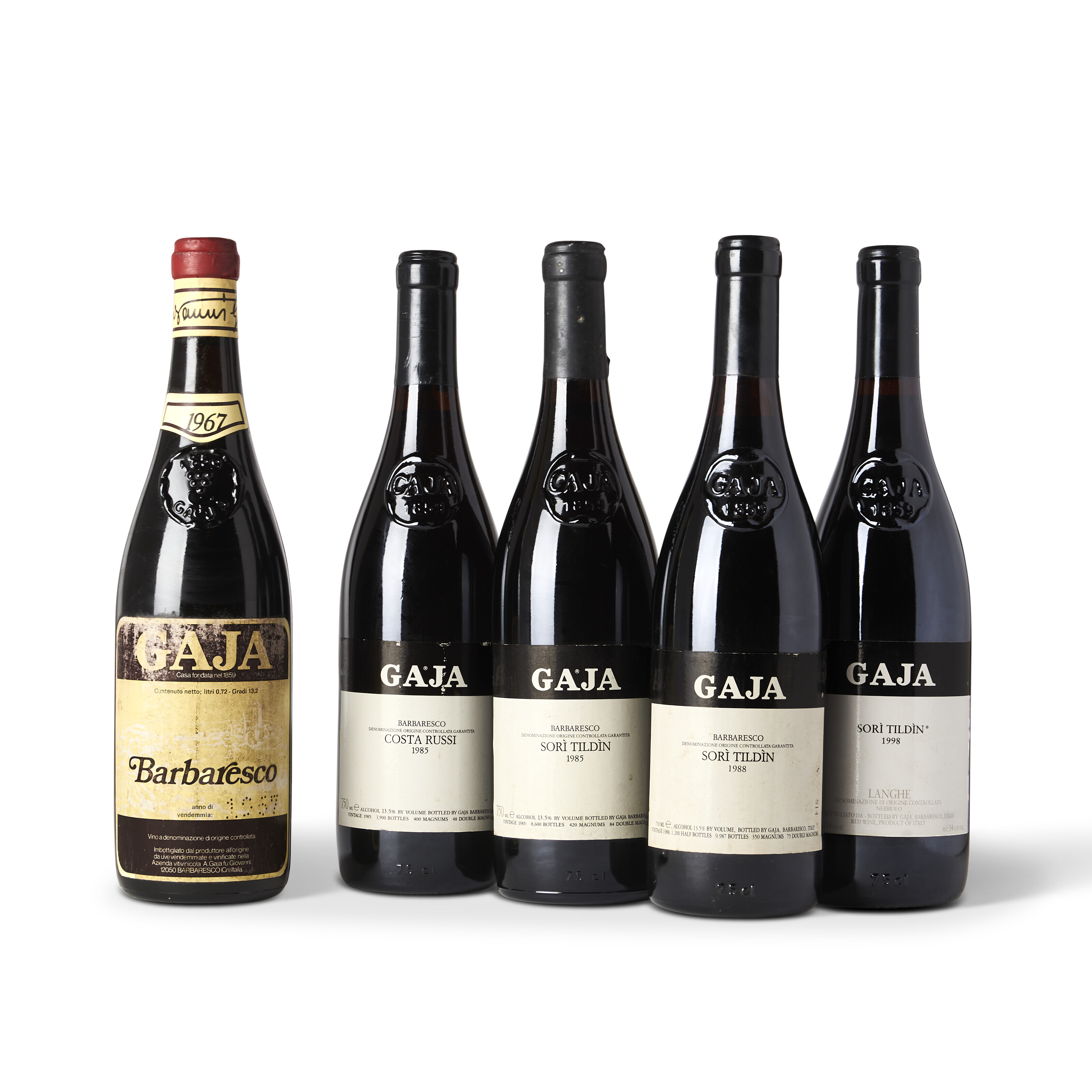 Gaja, Barbaresco Sorì Tildìn 1998, PiedmontVery slightly scuffed labels ...