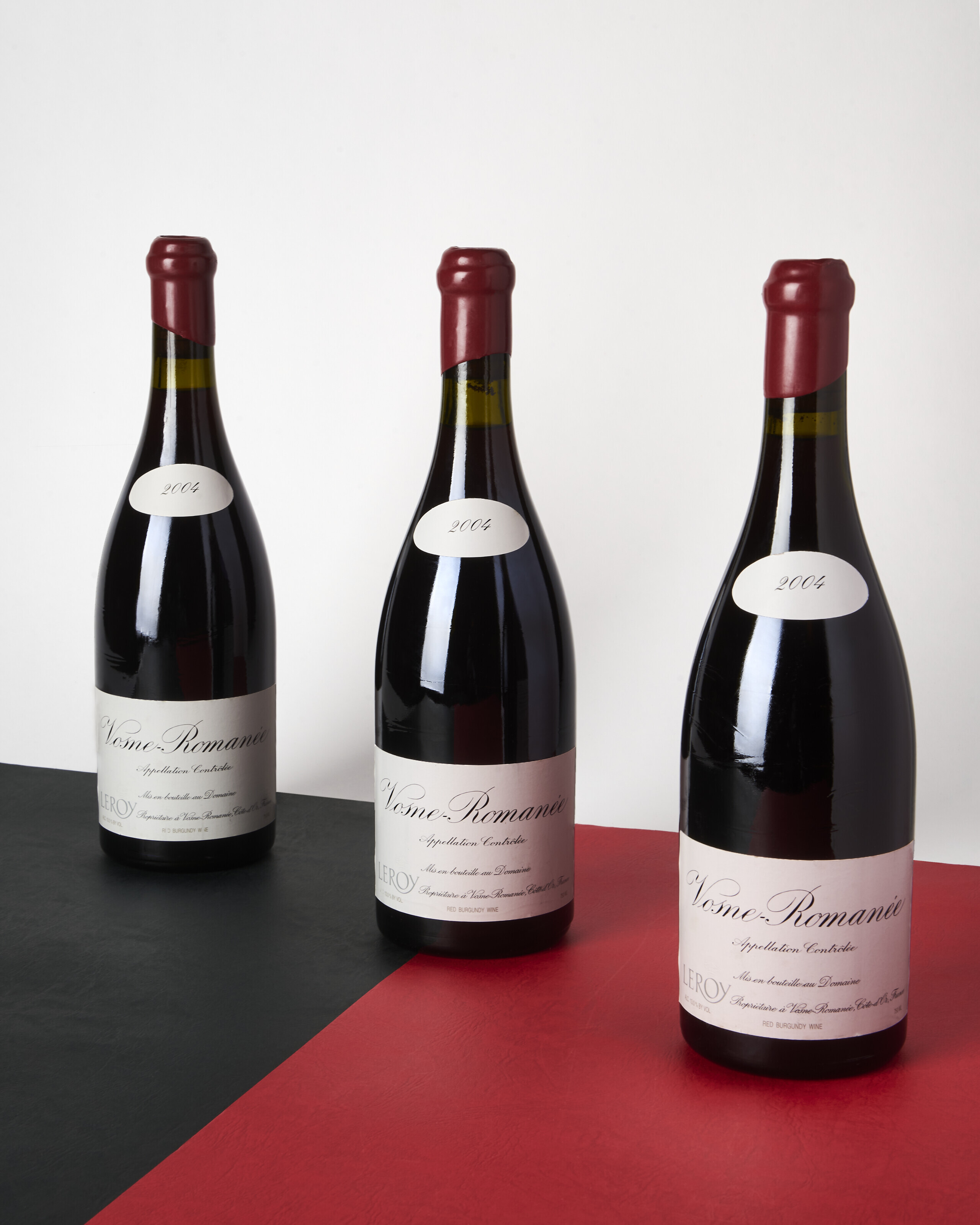 Domaine Leroy, Vosne-Romanée 2004, Côte de Nuits Signs of seepage. Five ...