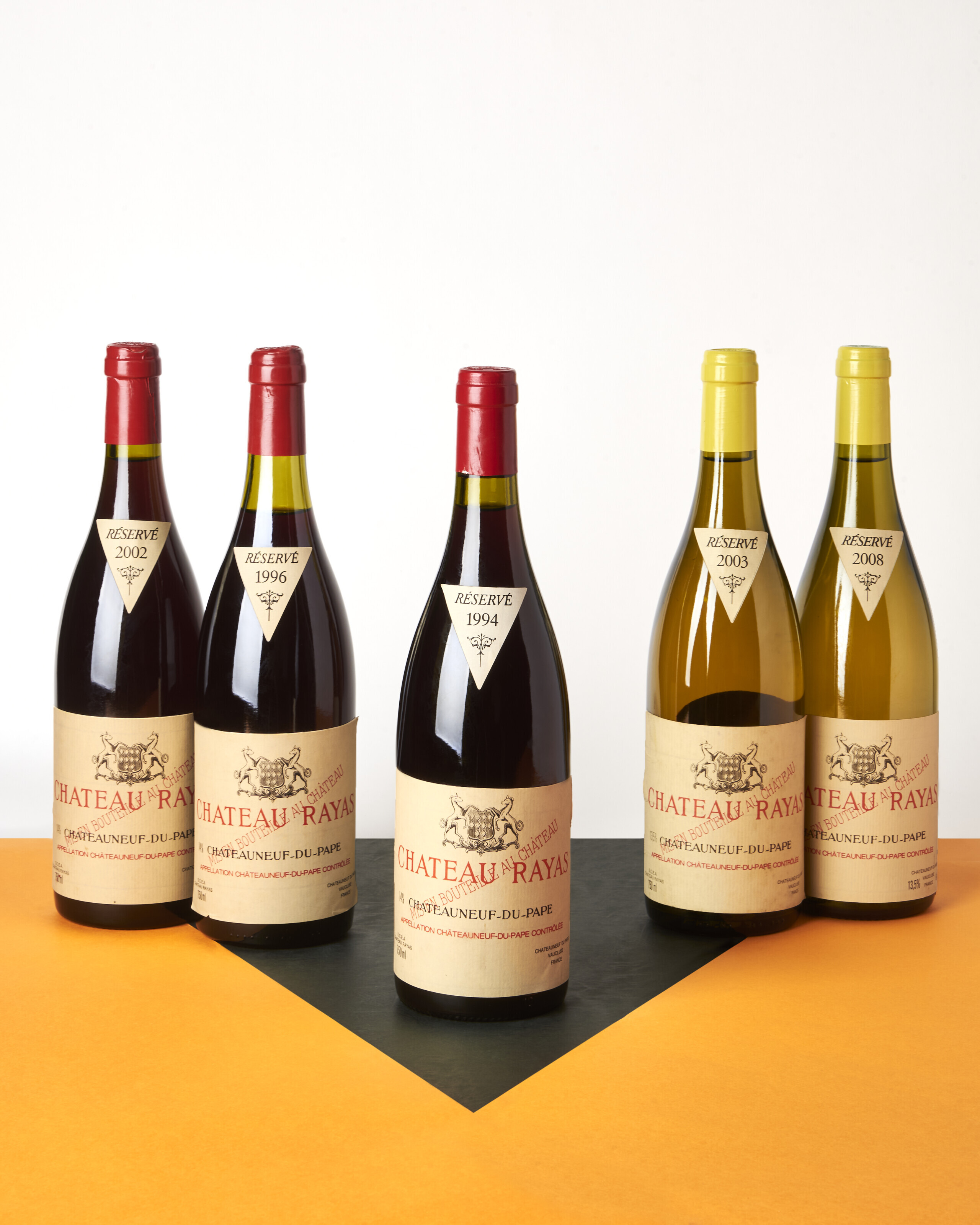 Château Rayas, Châteauneuf-du-Pape 1996, RhôneTwo slightly damaged ...