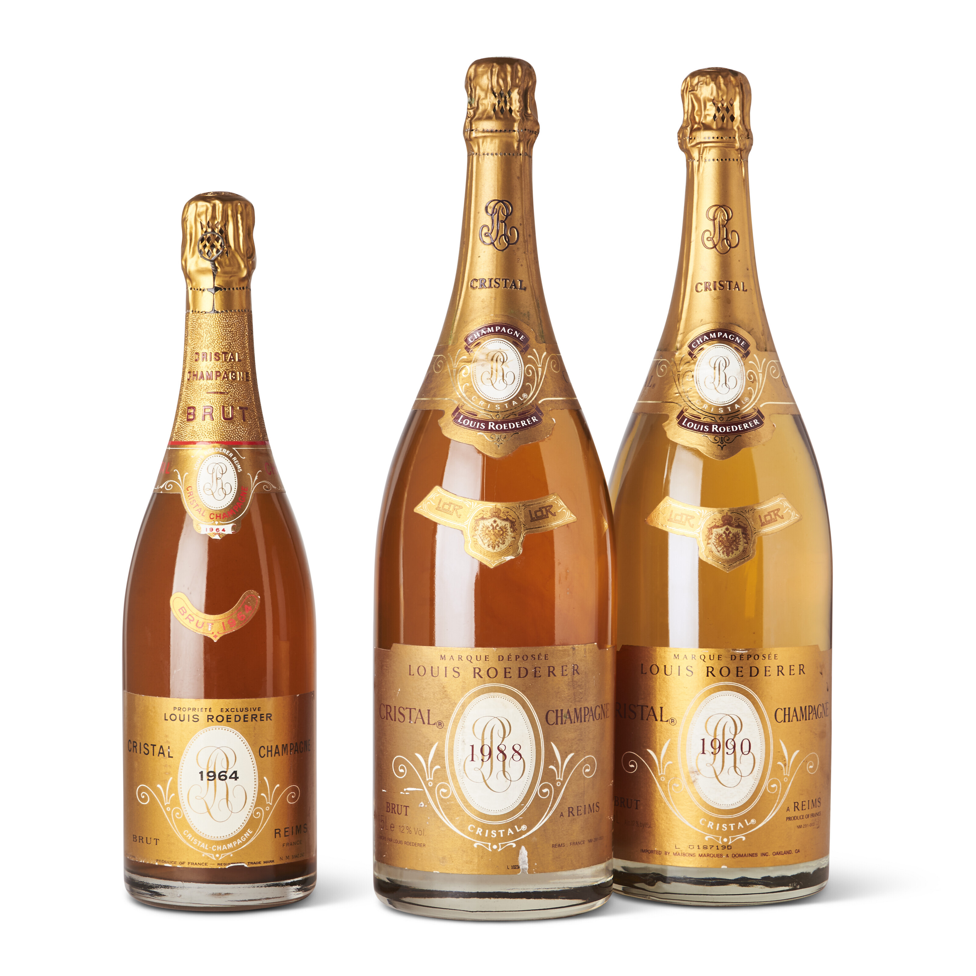 Louis Roederer, Cristal 1990, Reims Slightly bin-soiled and slightly ...