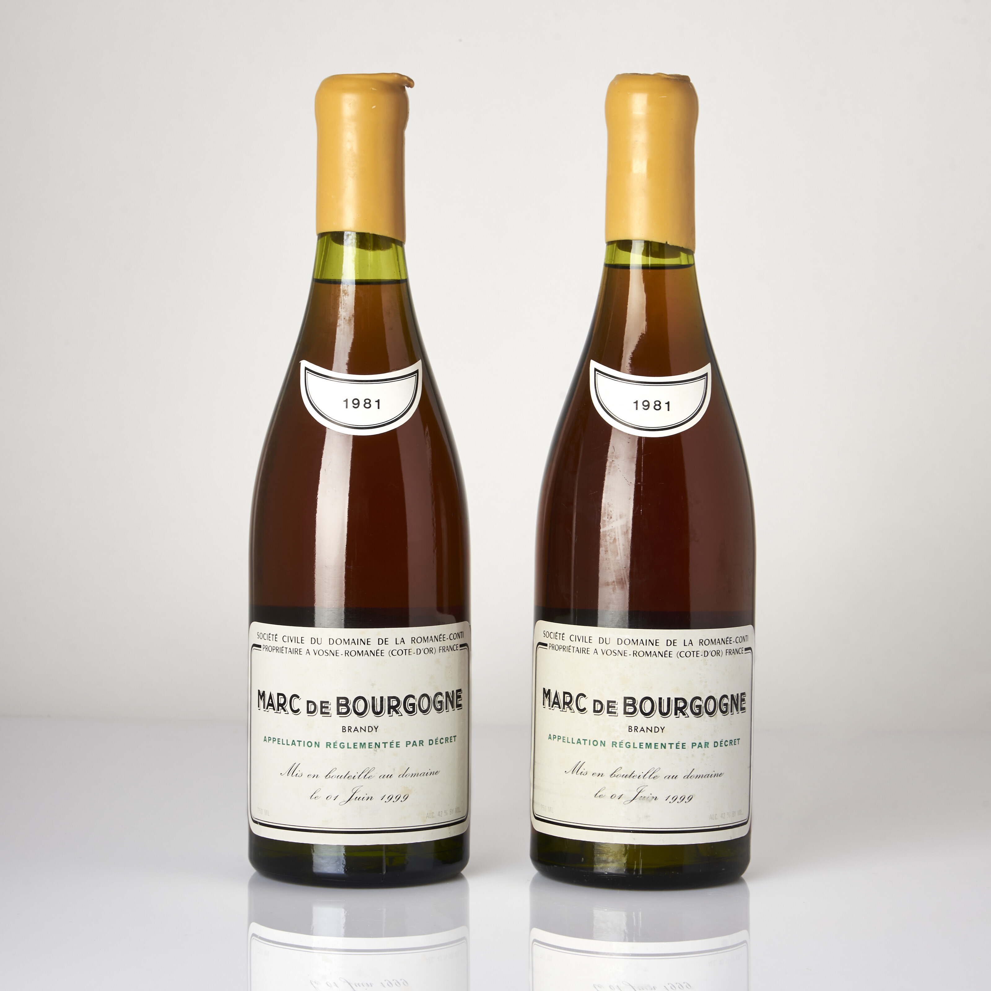 Domaine de la Romanée-Conti, Marc de Bourgogne 1981, Burgundy42% vol ...