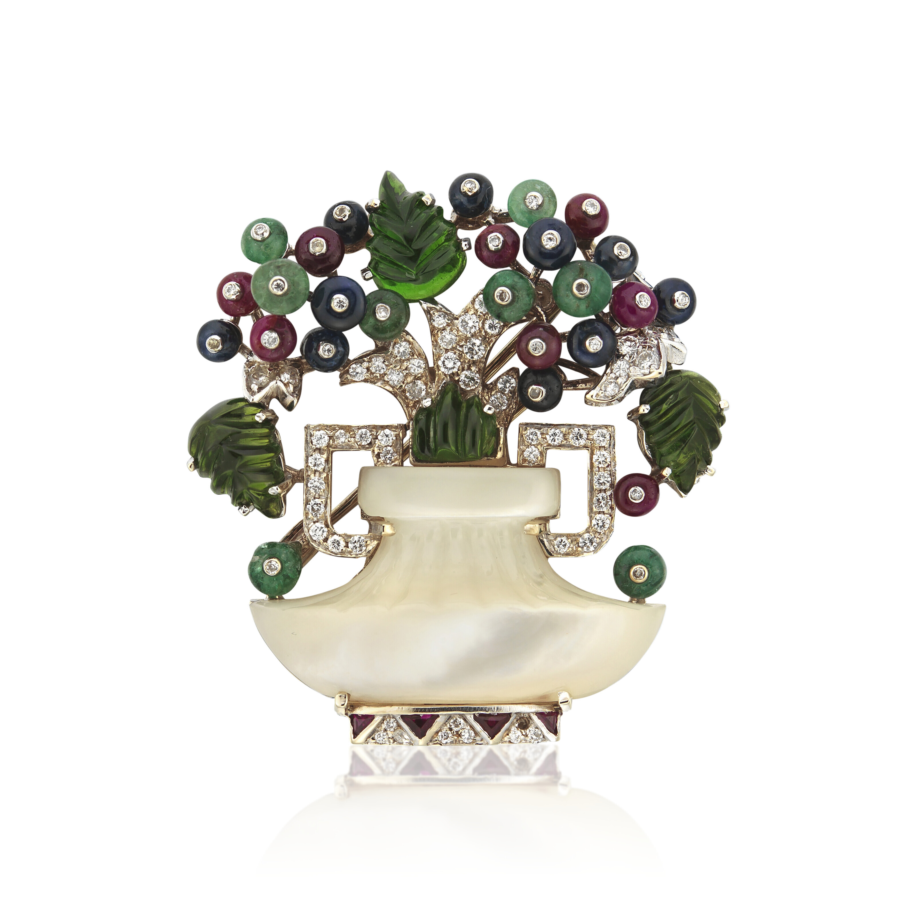 KUTCHINSKY MULTI-GEM BROOCH, | Christie’s