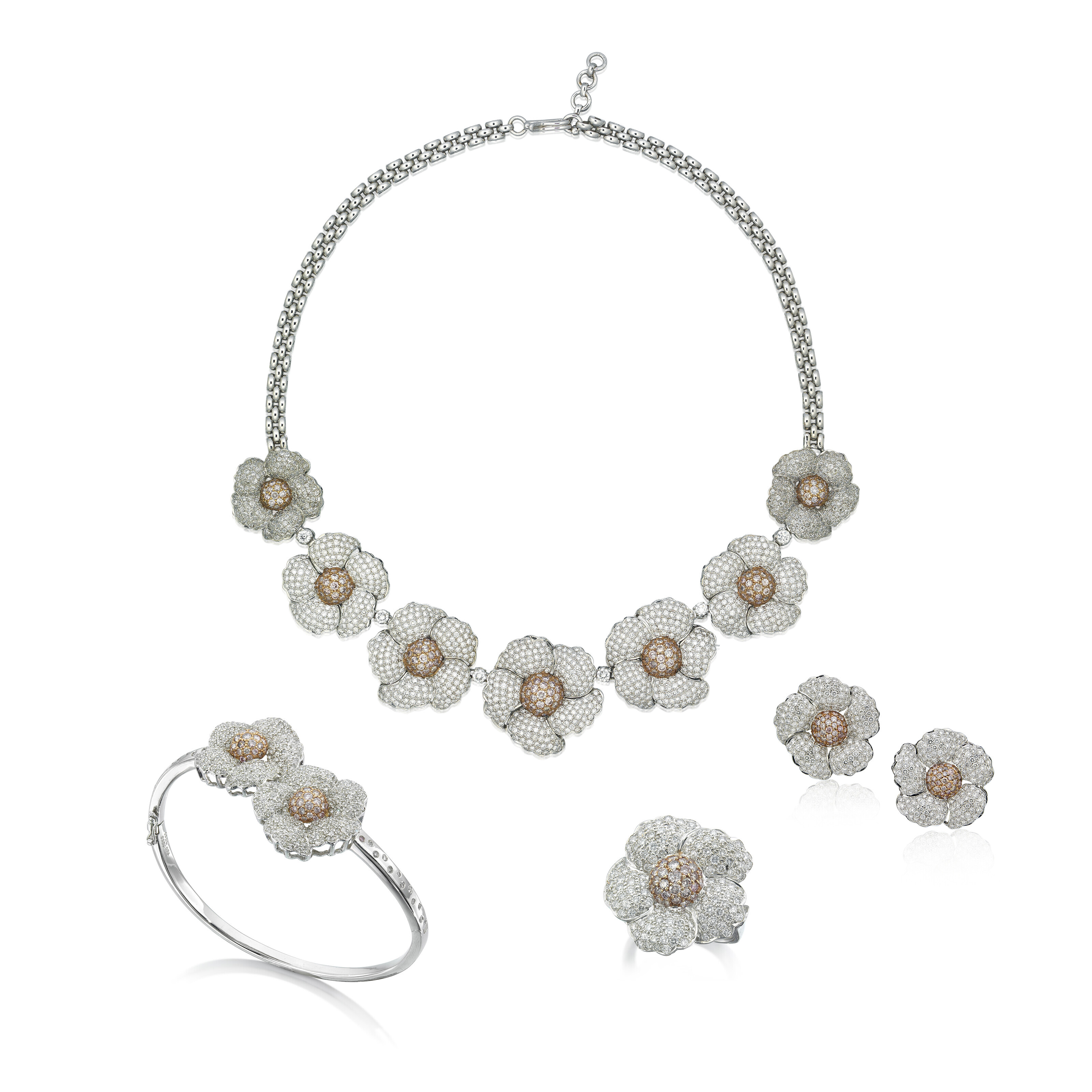 GROUP OF COLOURED DIAMOND AND DIAMOND JEWELLERY, | Christie’s