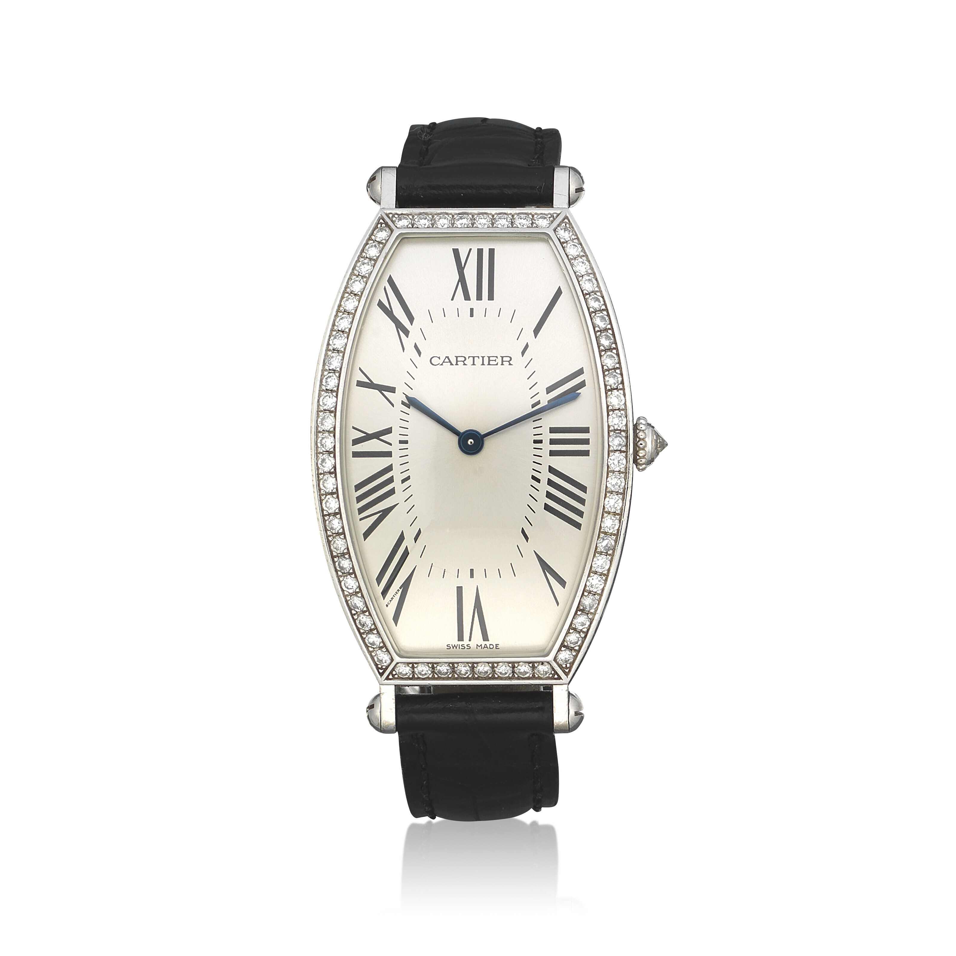 CARTIER 'TONNEAU' DIAMOND WRISTWATCH, | Christie’s