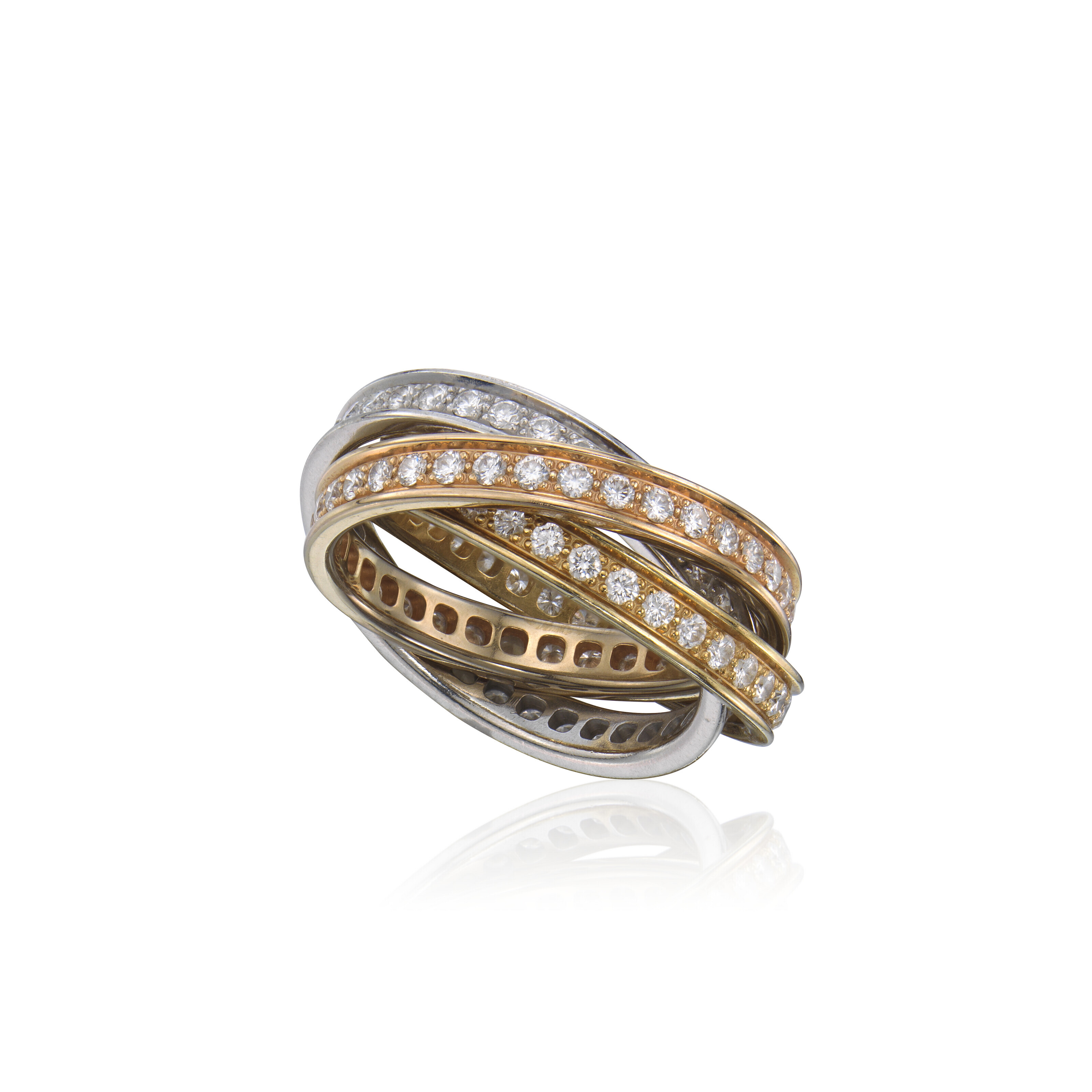 CARTIER DIAMOND 'TRINITY' DIAMOND RING, | Christie’s