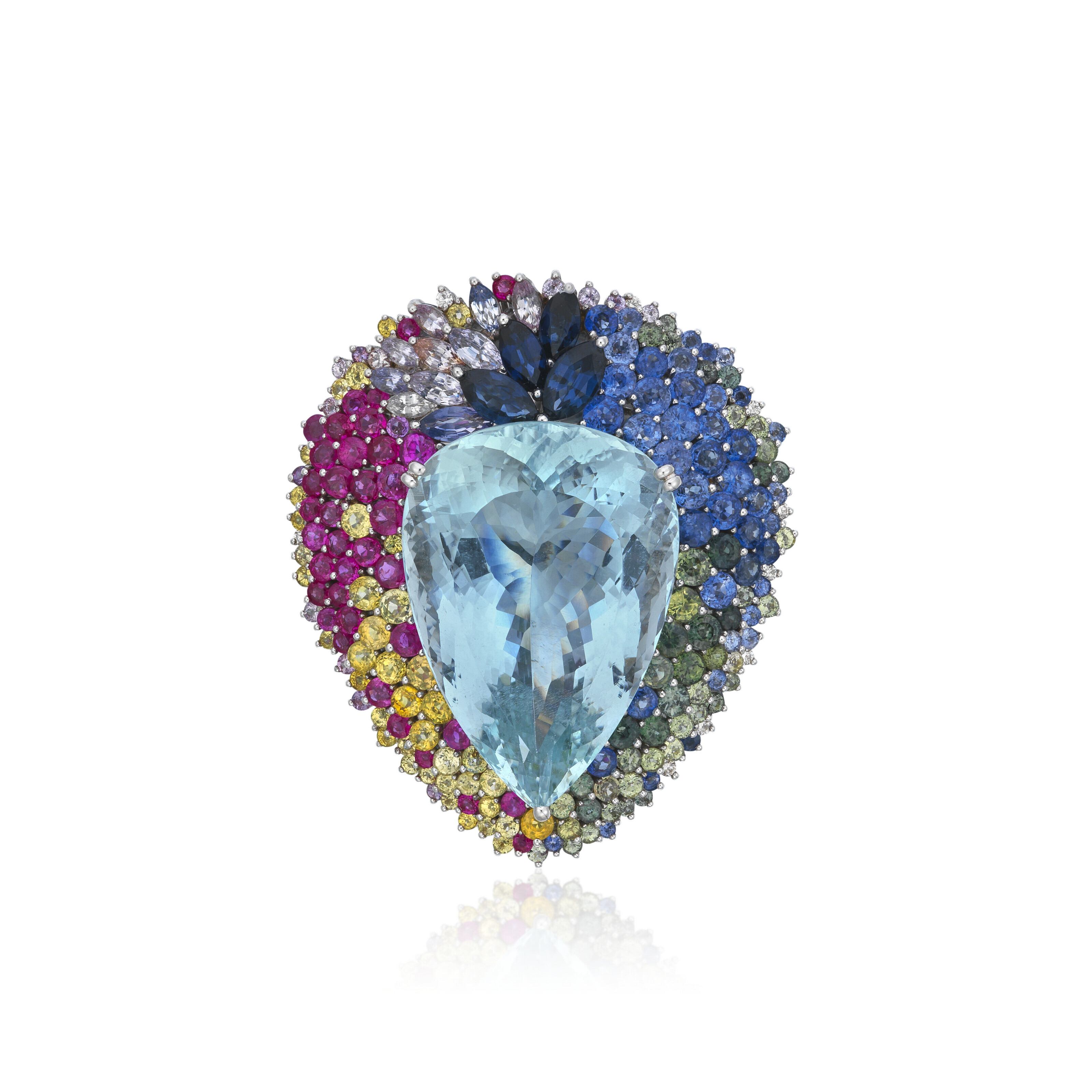 MULTI-GEM BROOCH/PENDANT, | Christie’s