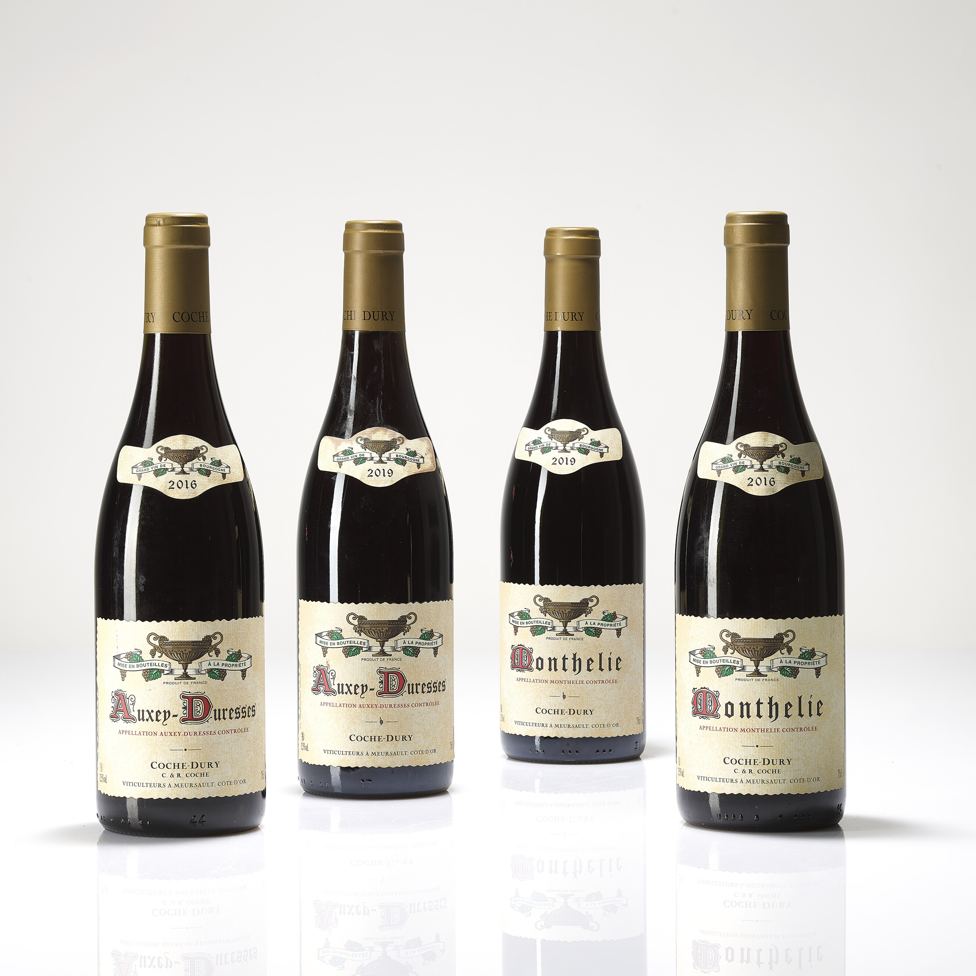 Domaine Coche Dury, Monthelie 2016, Côte de BeauneOne damaged vintage ...