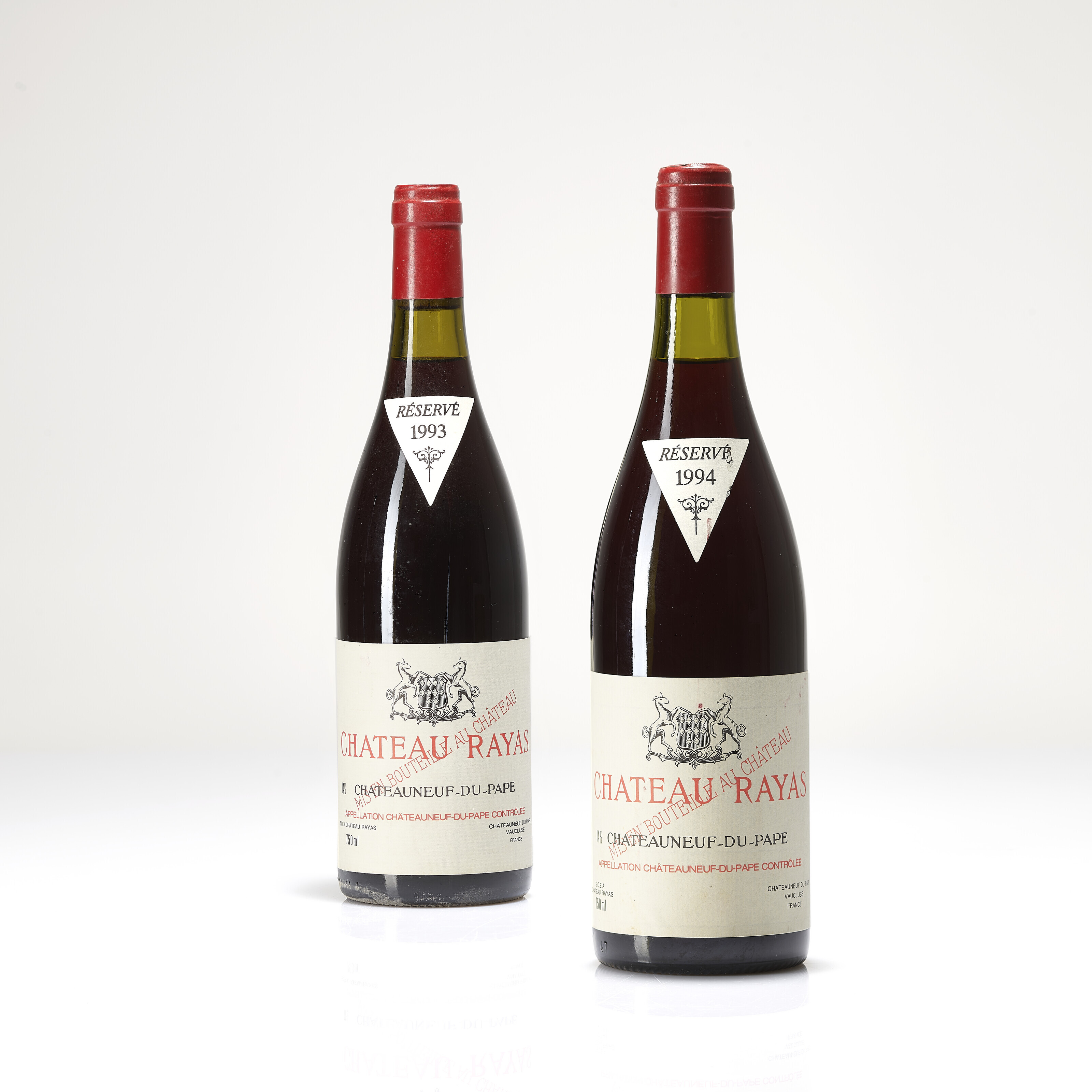 Château Rayas, Châteauneuf-du-Pape 1993, Rhône. J ReyanudOne bin-soiled ...