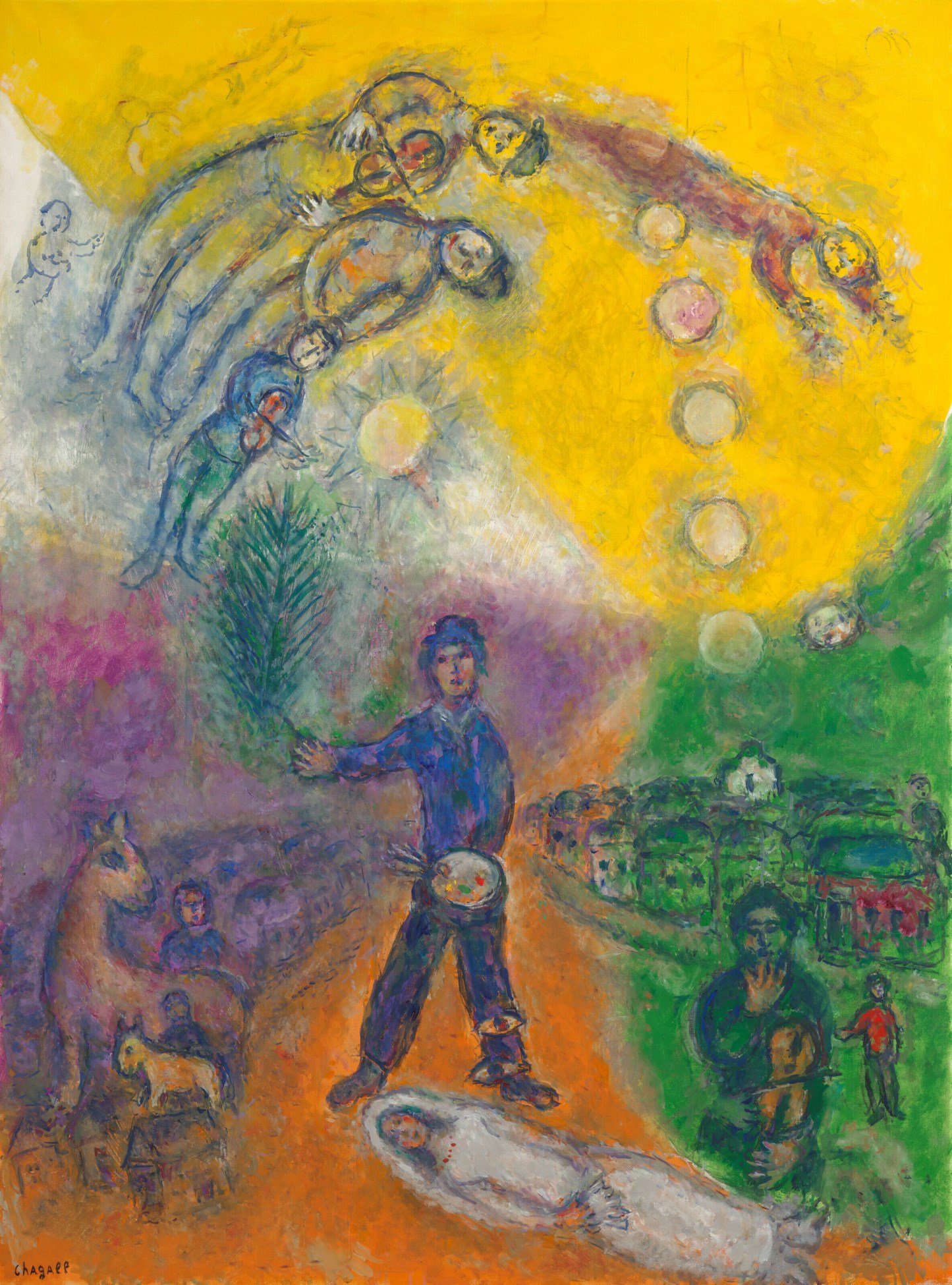 MARC CHAGALL (1887-1985), L'envol du peintre | Christie's