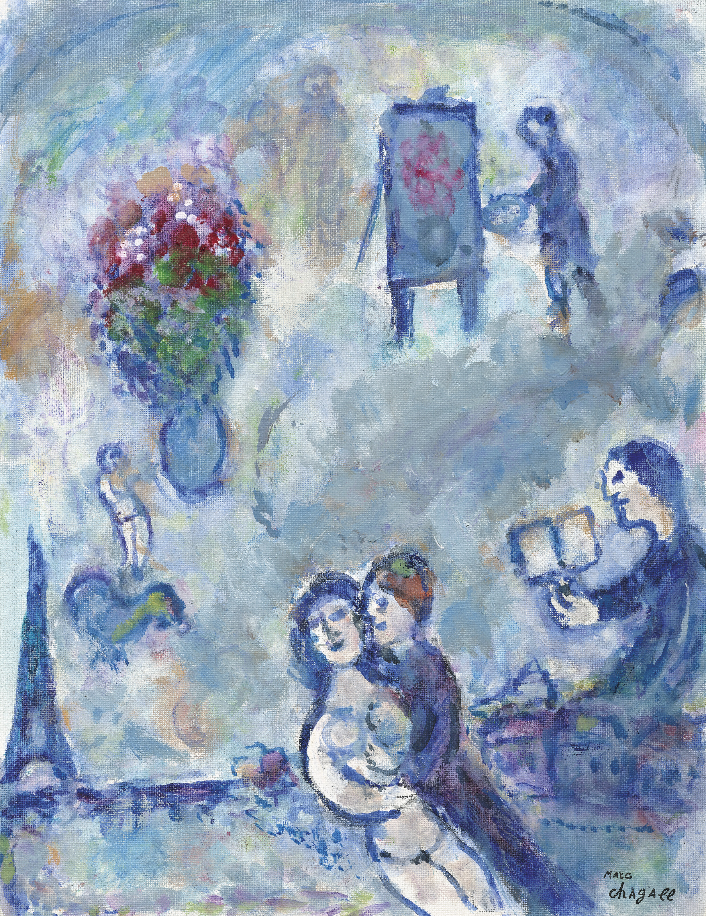 MARC CHAGALL (1887-1985), L'envol du peintre | Christie's