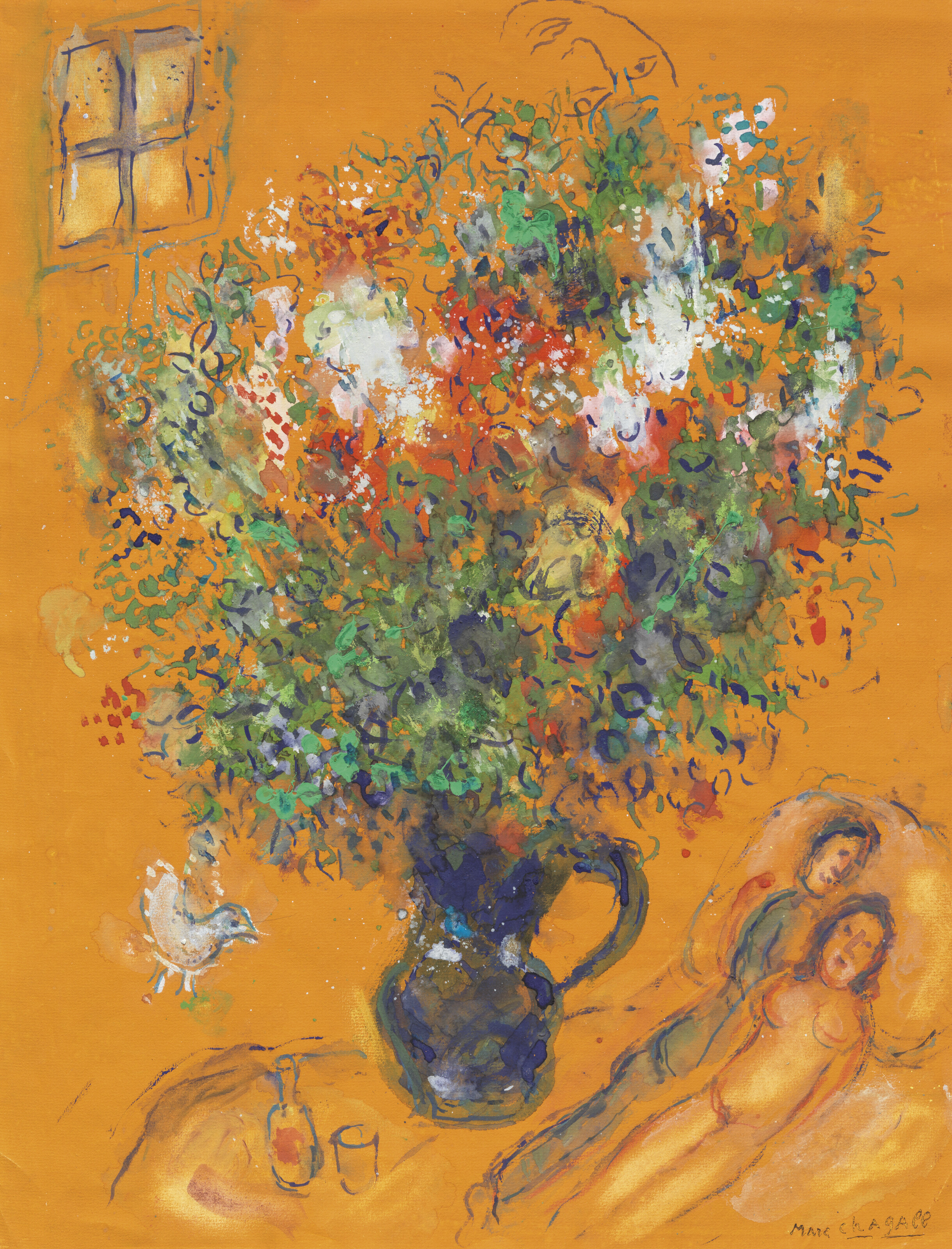 MARC CHAGALL (1887-1985), L'envol du peintre | Christie's