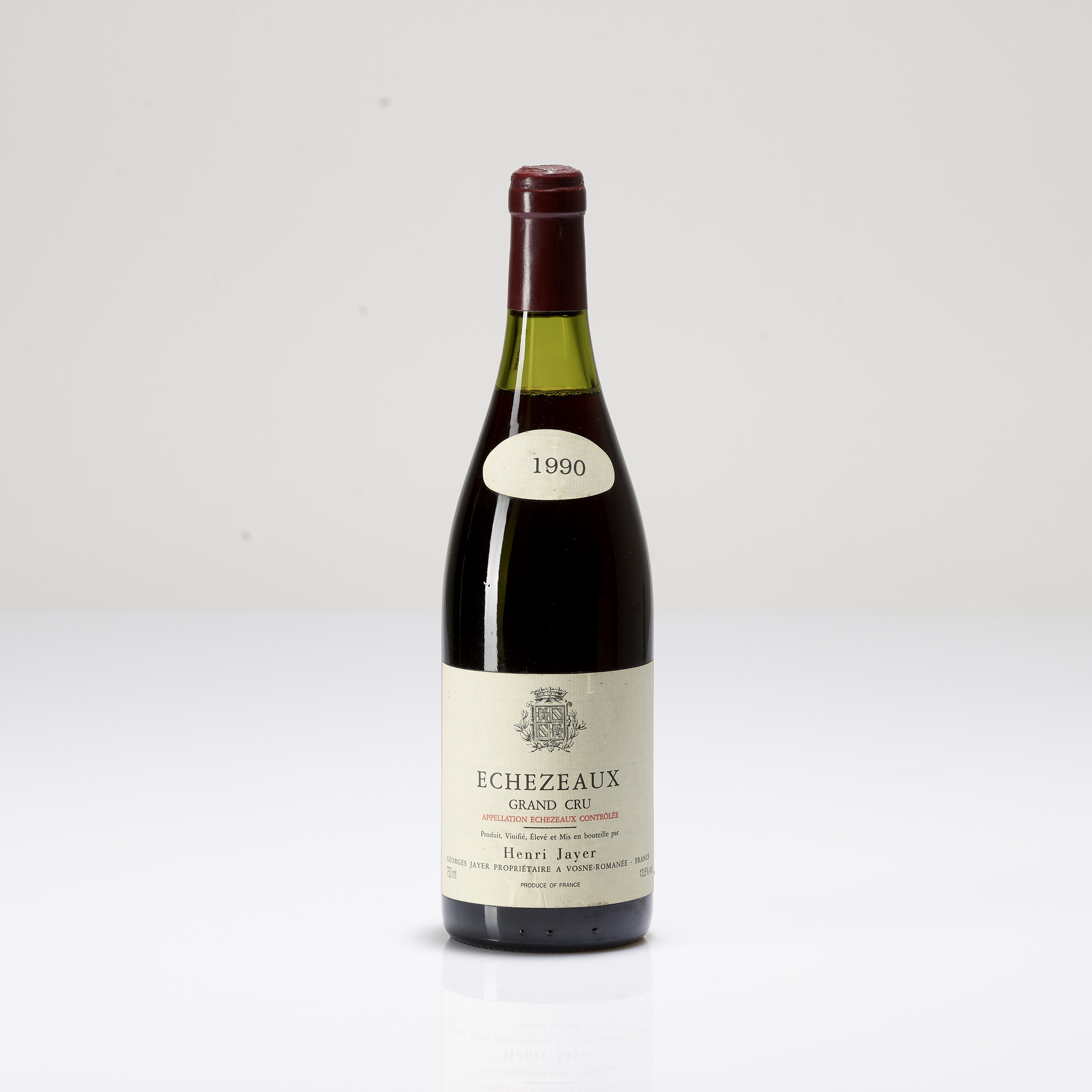 Henri Jayer for Georges Jayer, Echézeaux 1990, Lightly bin-soiled label ...