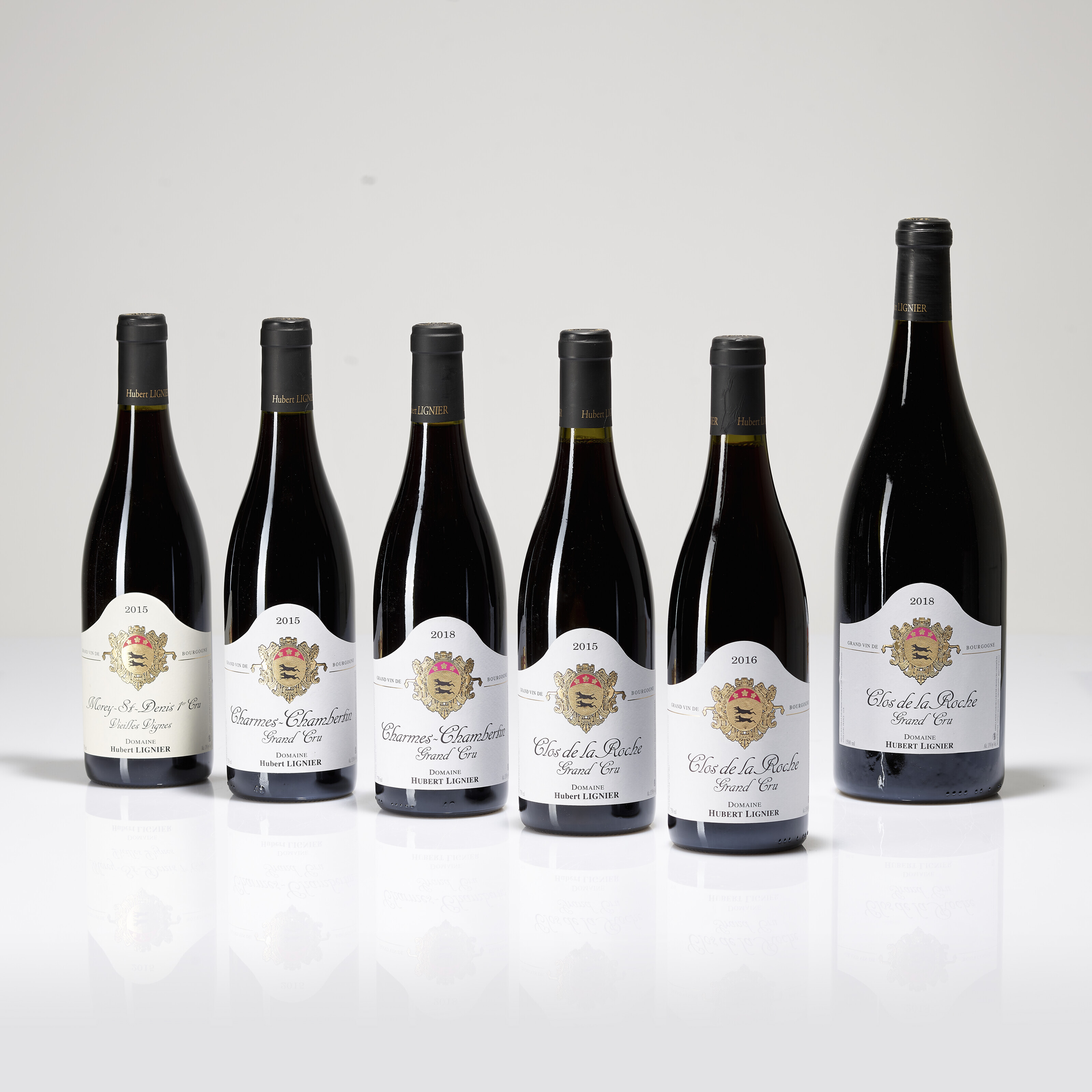 Mixed Hubert Lignier, Clos de la Roche 2018, 2018 magnum (1)2018 (2 ...