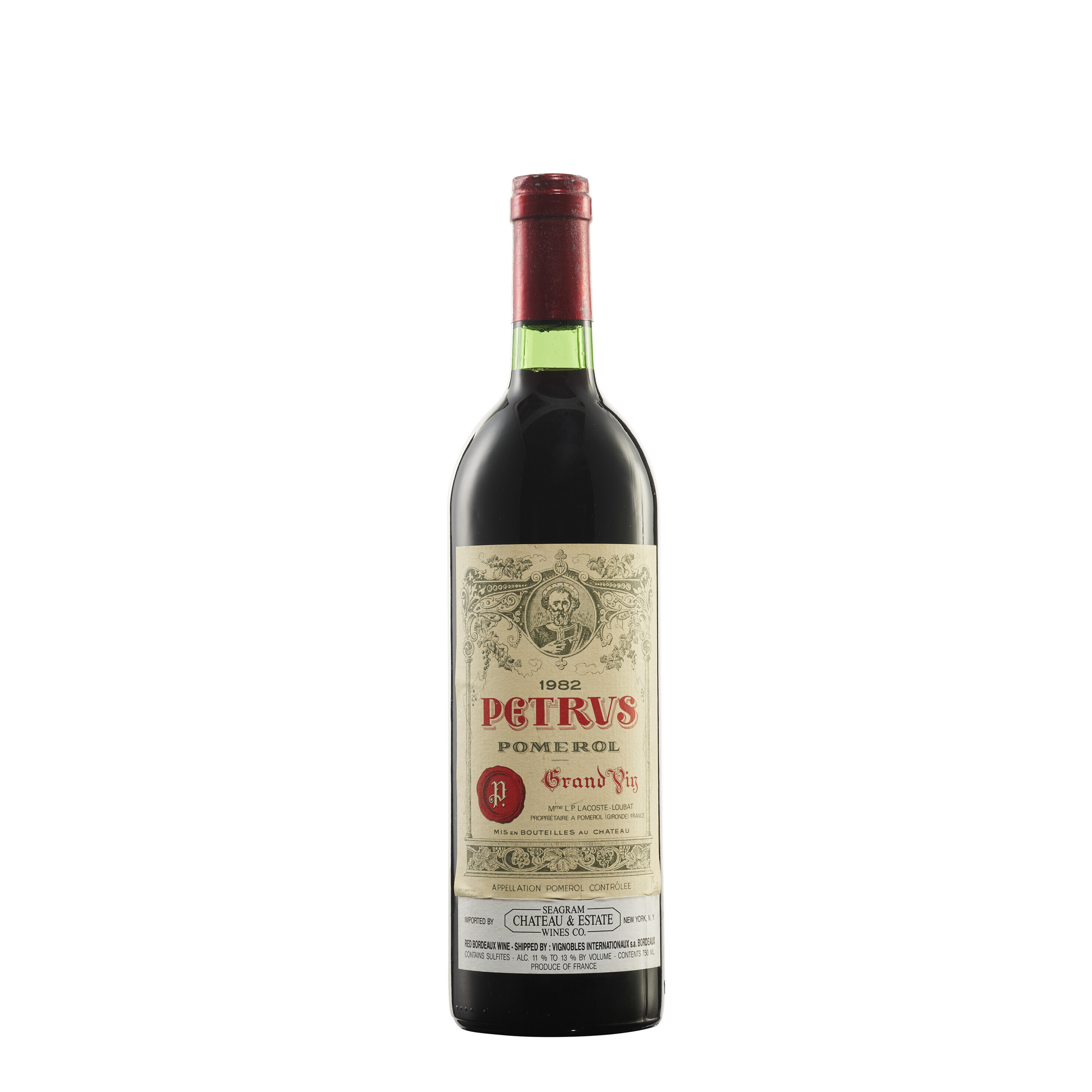 Petrus 1982, Pomerol, cru exceptionnelSlightly worn capsule, slightly ...