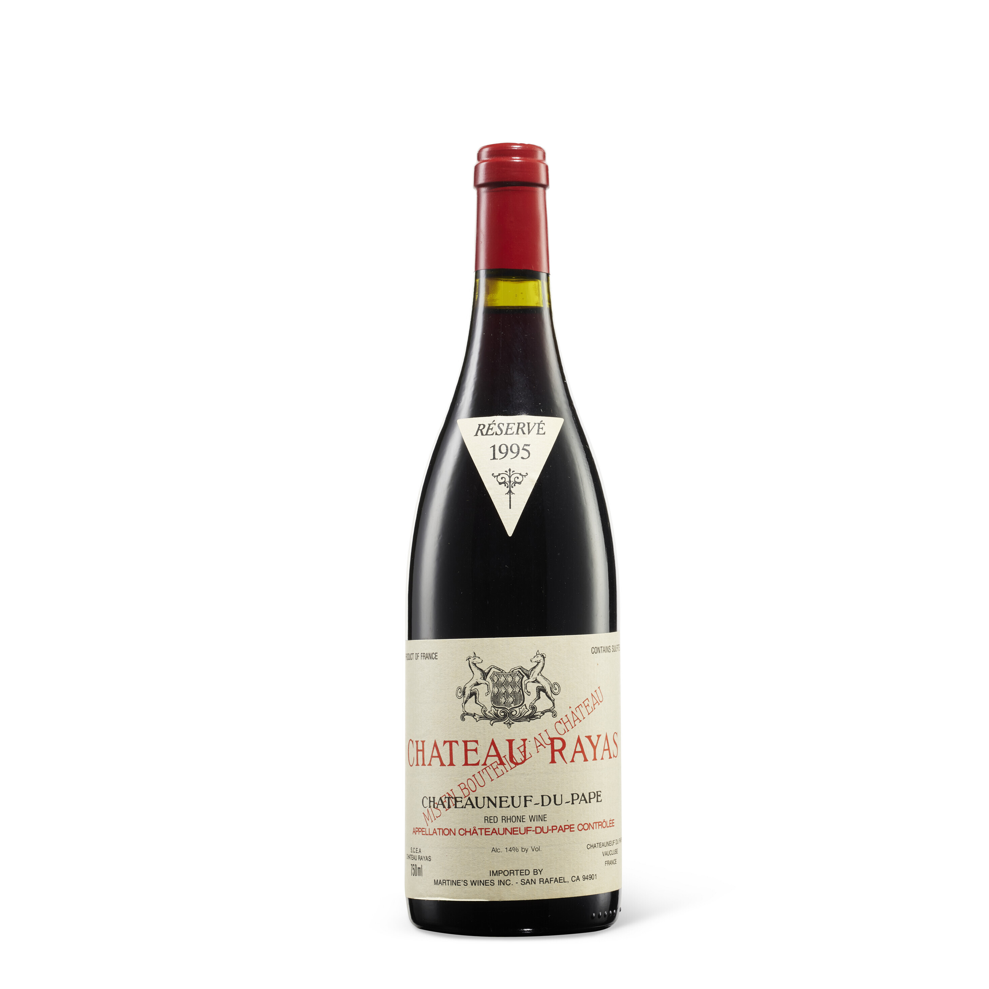 Château Rayas, Châteauneuf-du-Pape Reserve 1995, RhôneOne damaged ...