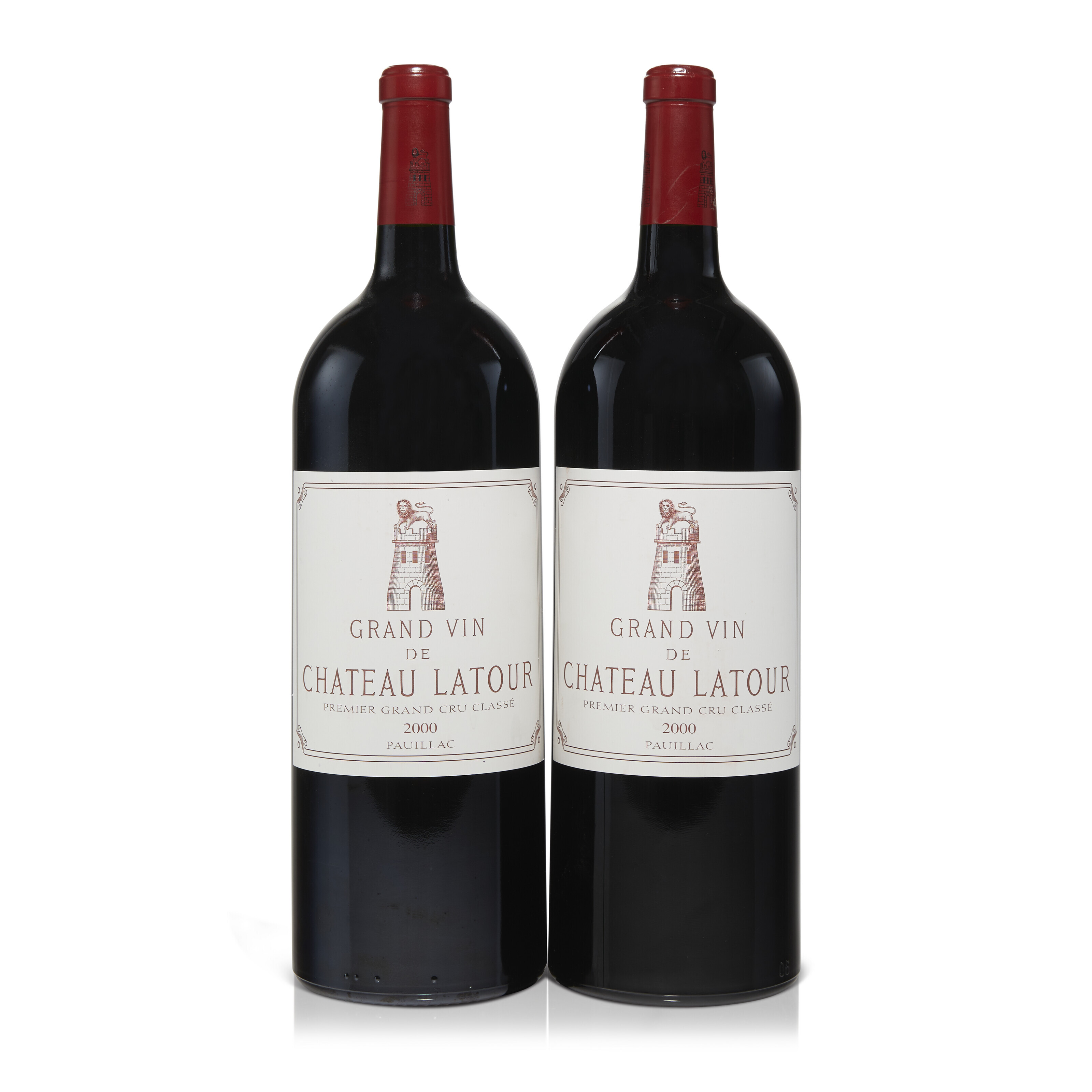Château Latour 2000, Pauillac, 1er cru classéScuffed back labels ...