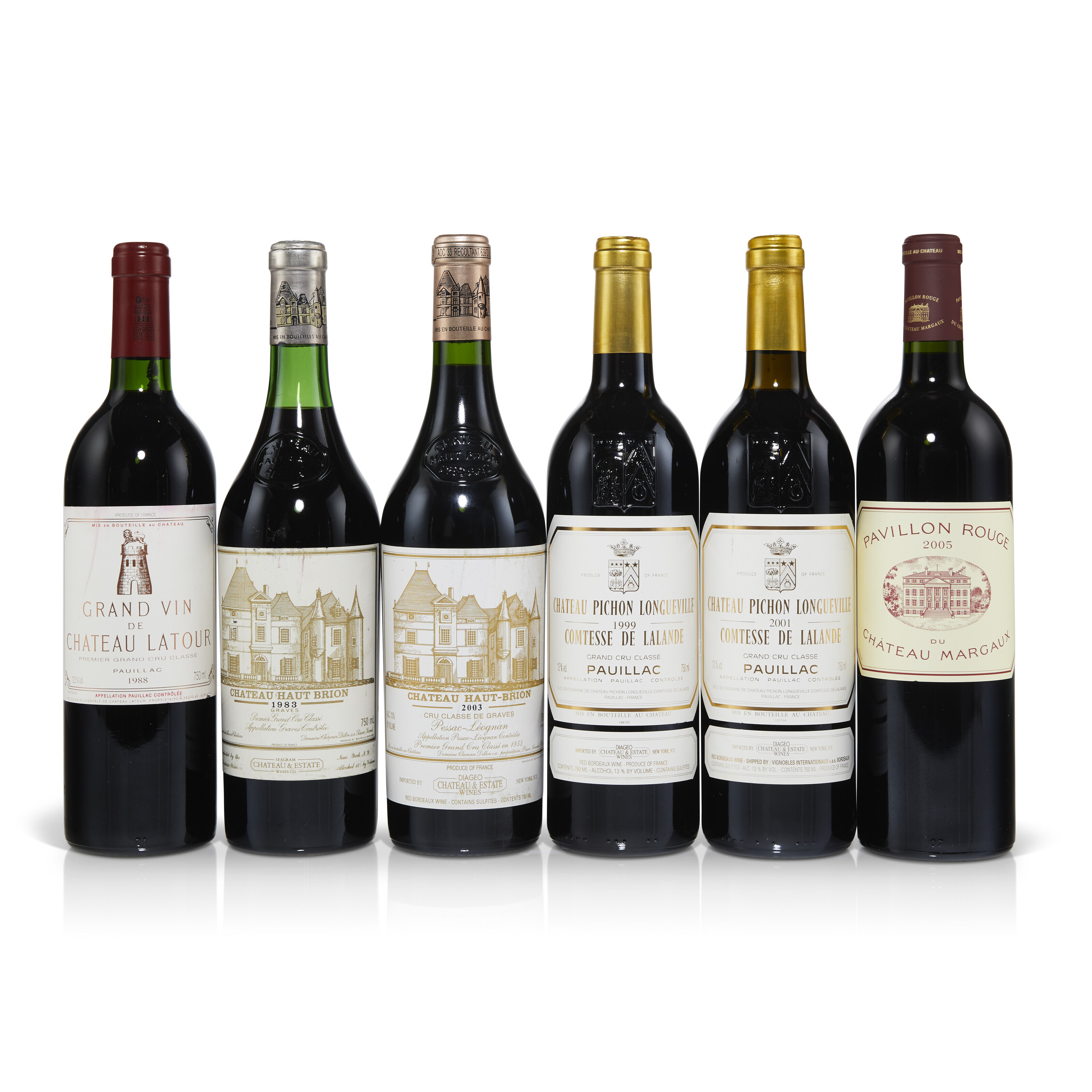 Mixed Red Bordeaux, Château Haut-Brion1983Scuffed labelLevel 3cm (1 ...