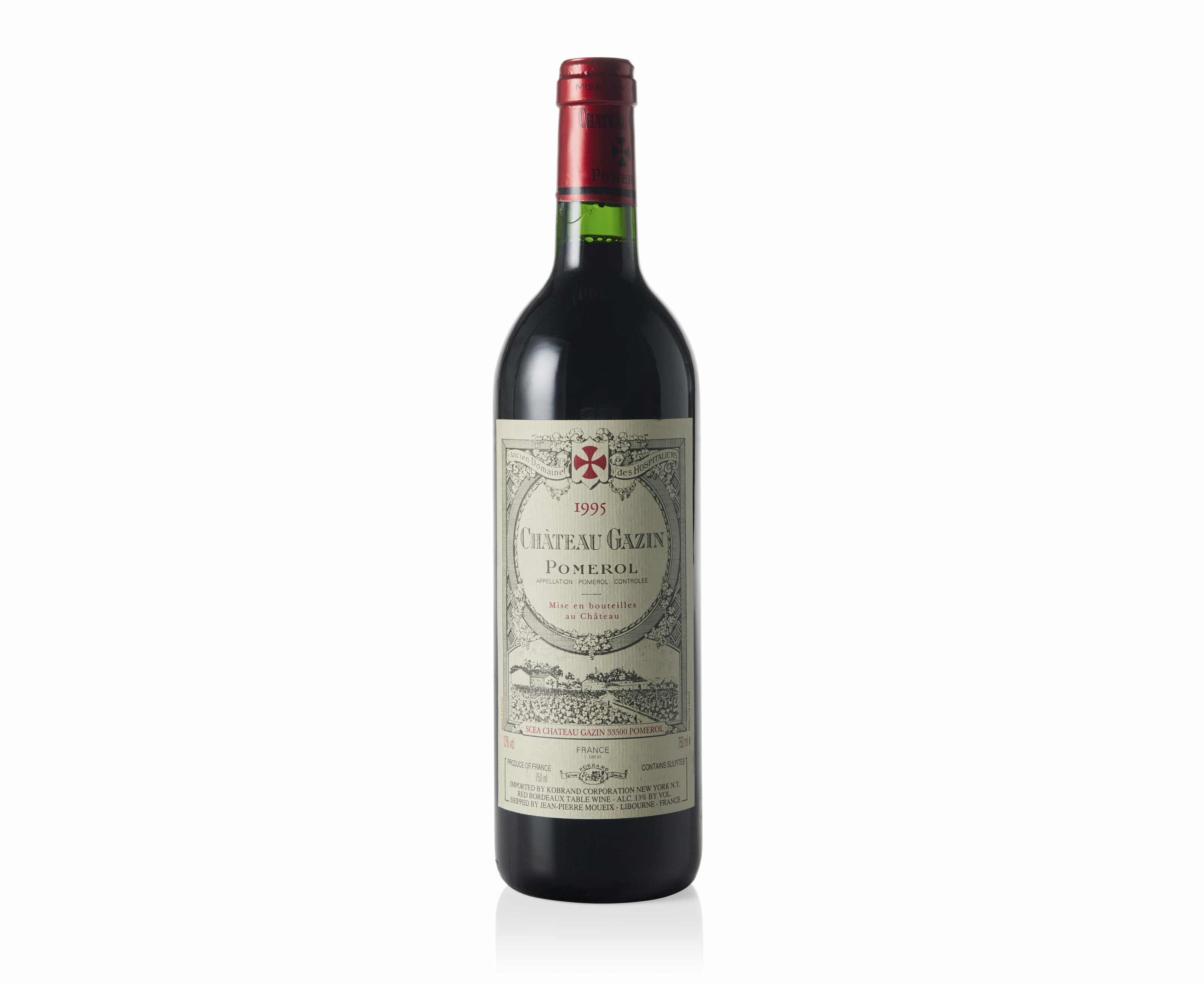 Château Gazin 1995, PomerolGood appearanceVery slightly damaged ...