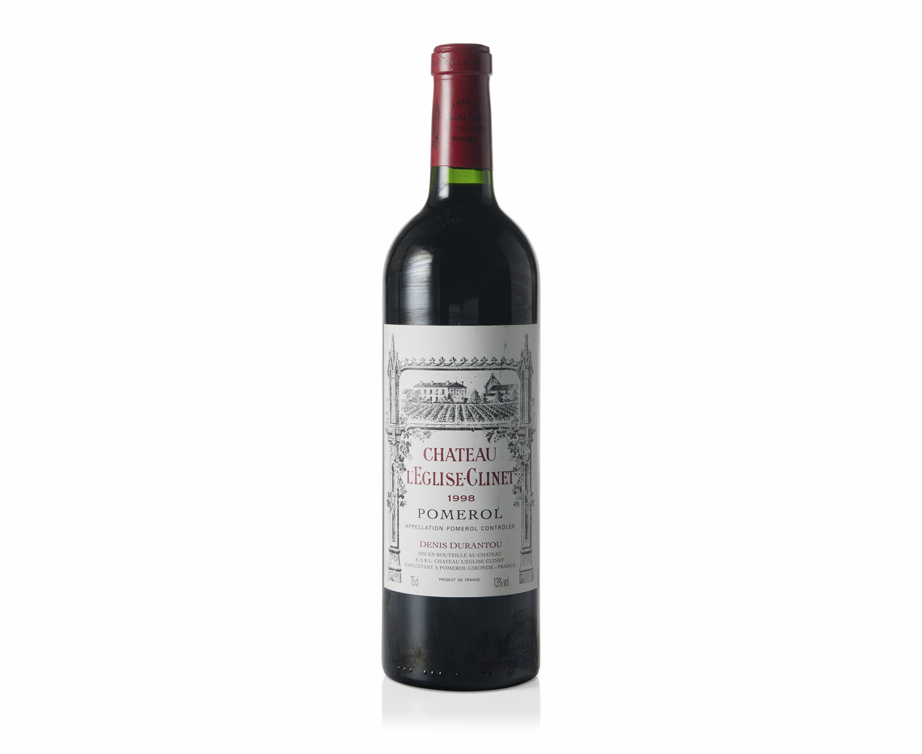 Château L'Eglise-Clinet 1998, PomerolLevels base of neck | Christie’s