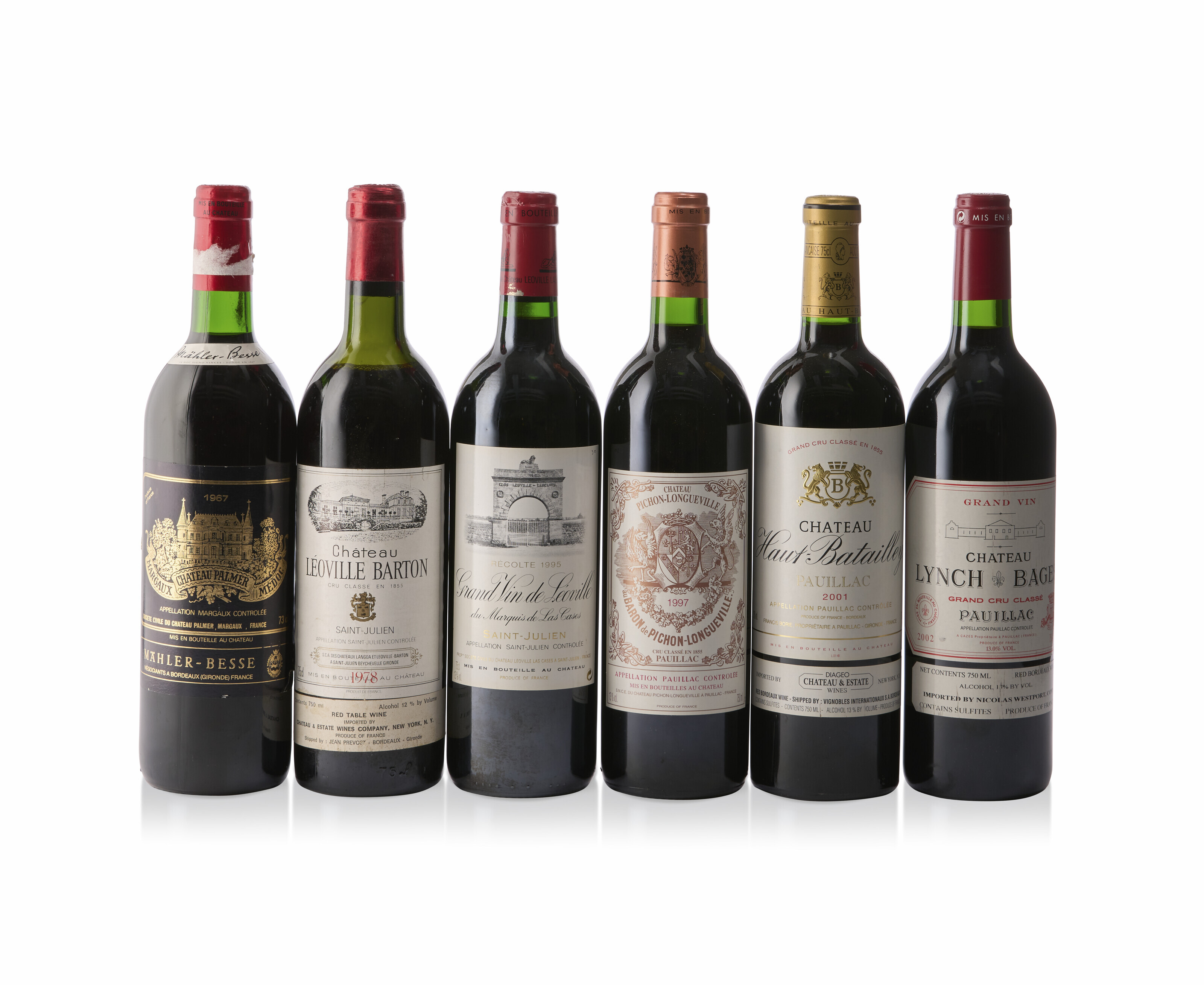 Mixed Red Bordeaux, Château Palmer 1967Mähler-Besse recent releaseGood ...