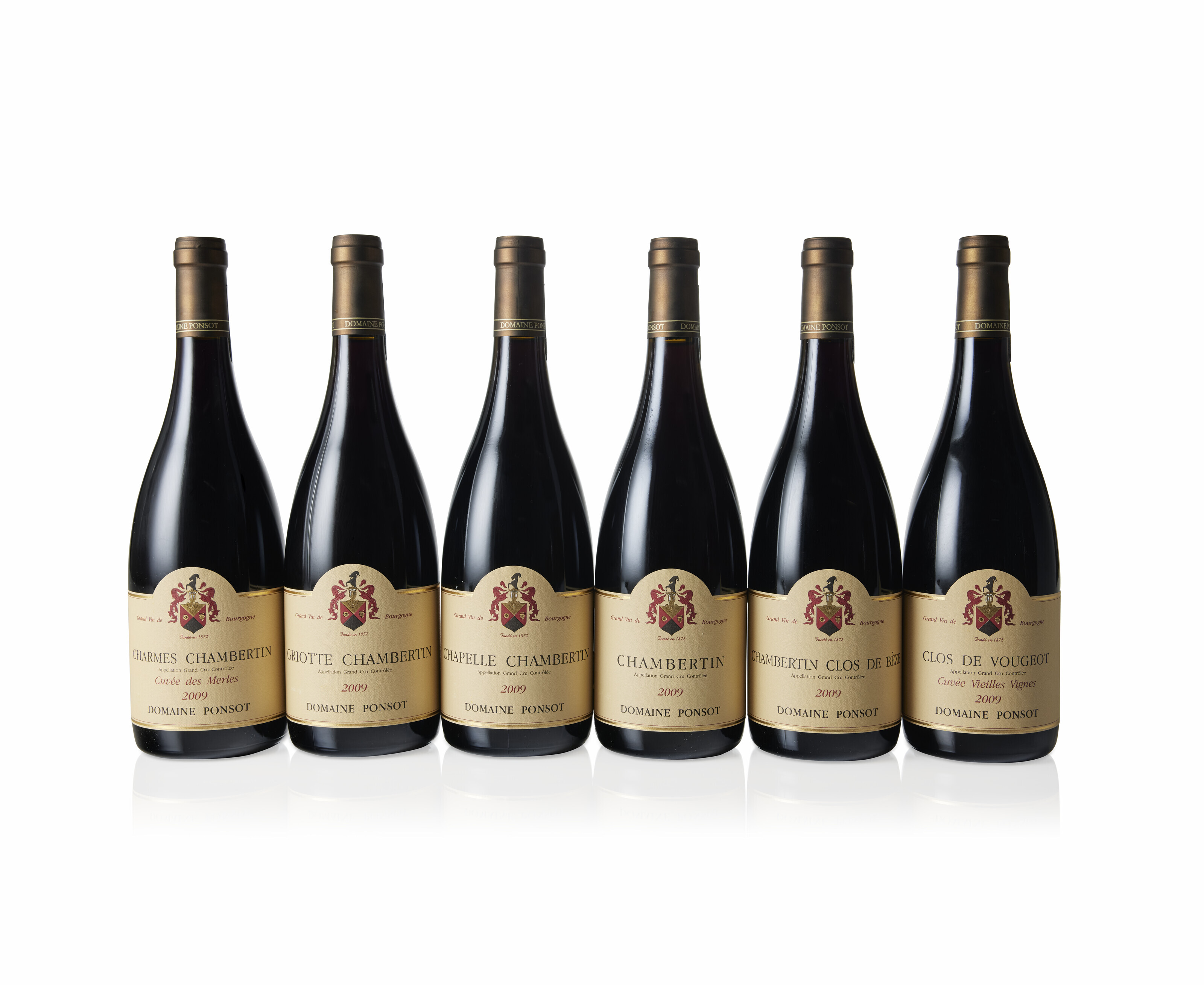 Domaine Ponsot Grand Cru Assortment Case 2009, In original wooden case ...