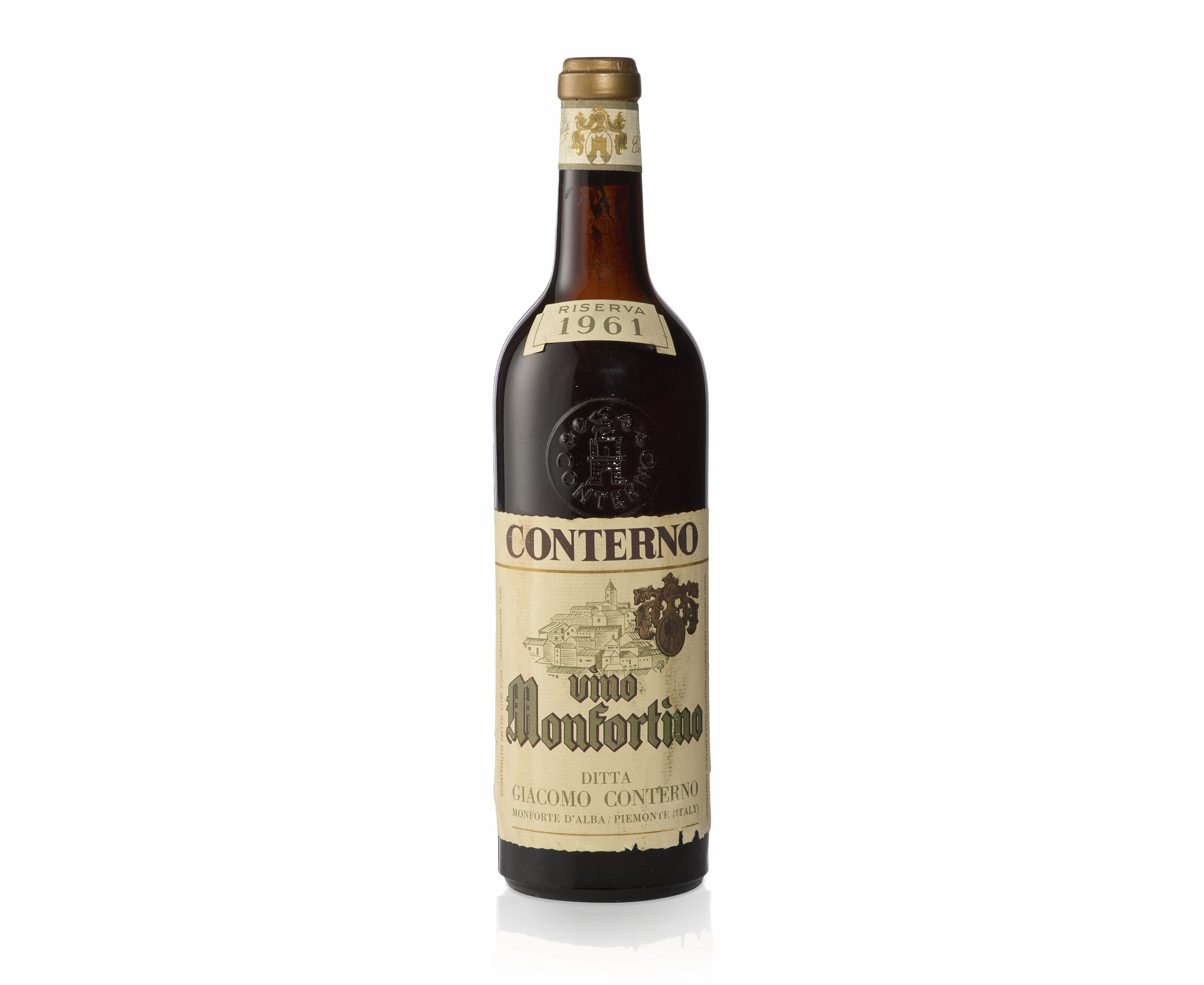 Giacomo Conterno, Barolo Vino Monfortino Riserva 1961, PiedmontDamaged ...