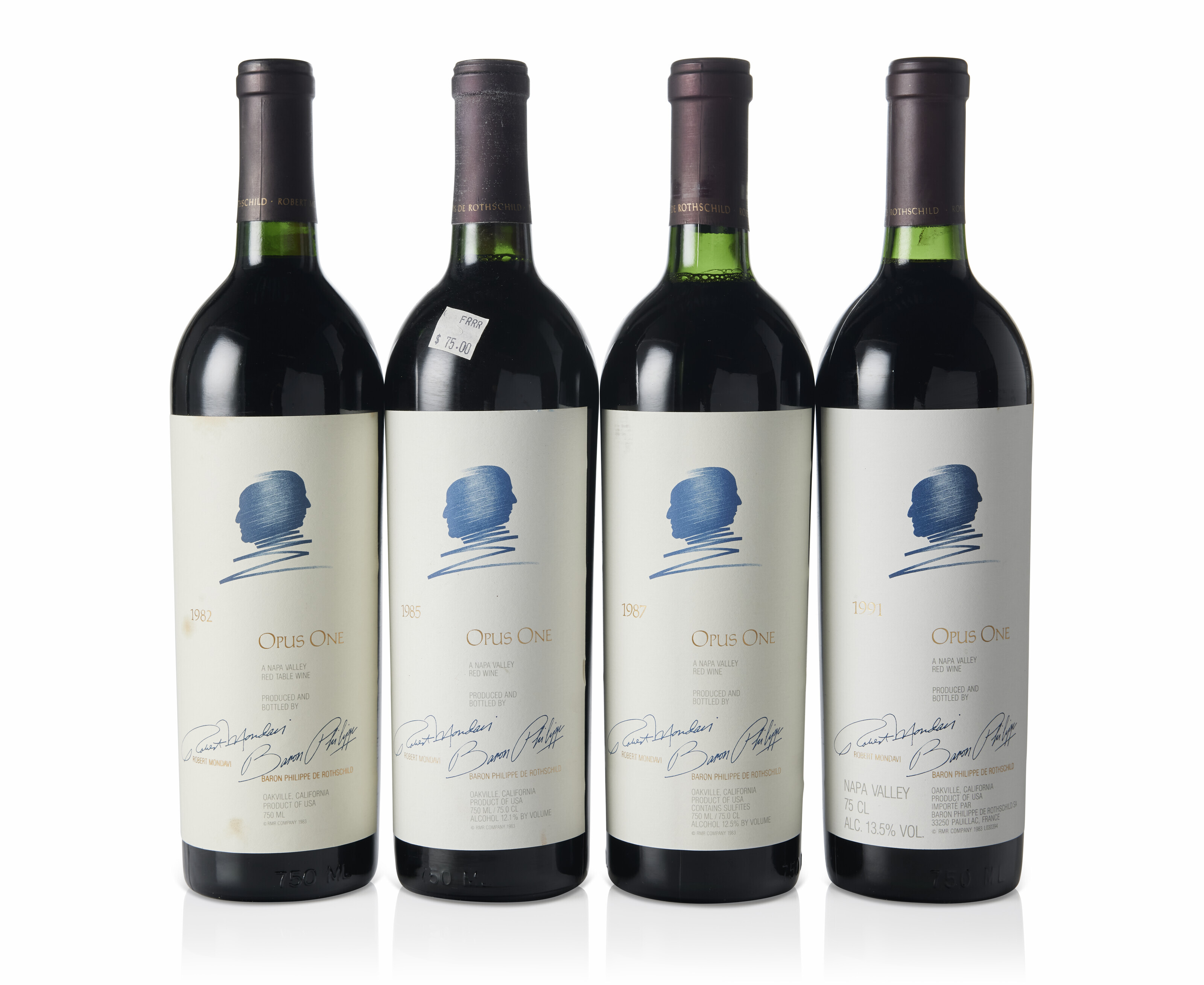 Mixed Opus One, 1982 Good appearance Level base of neck (1)1985Good ...