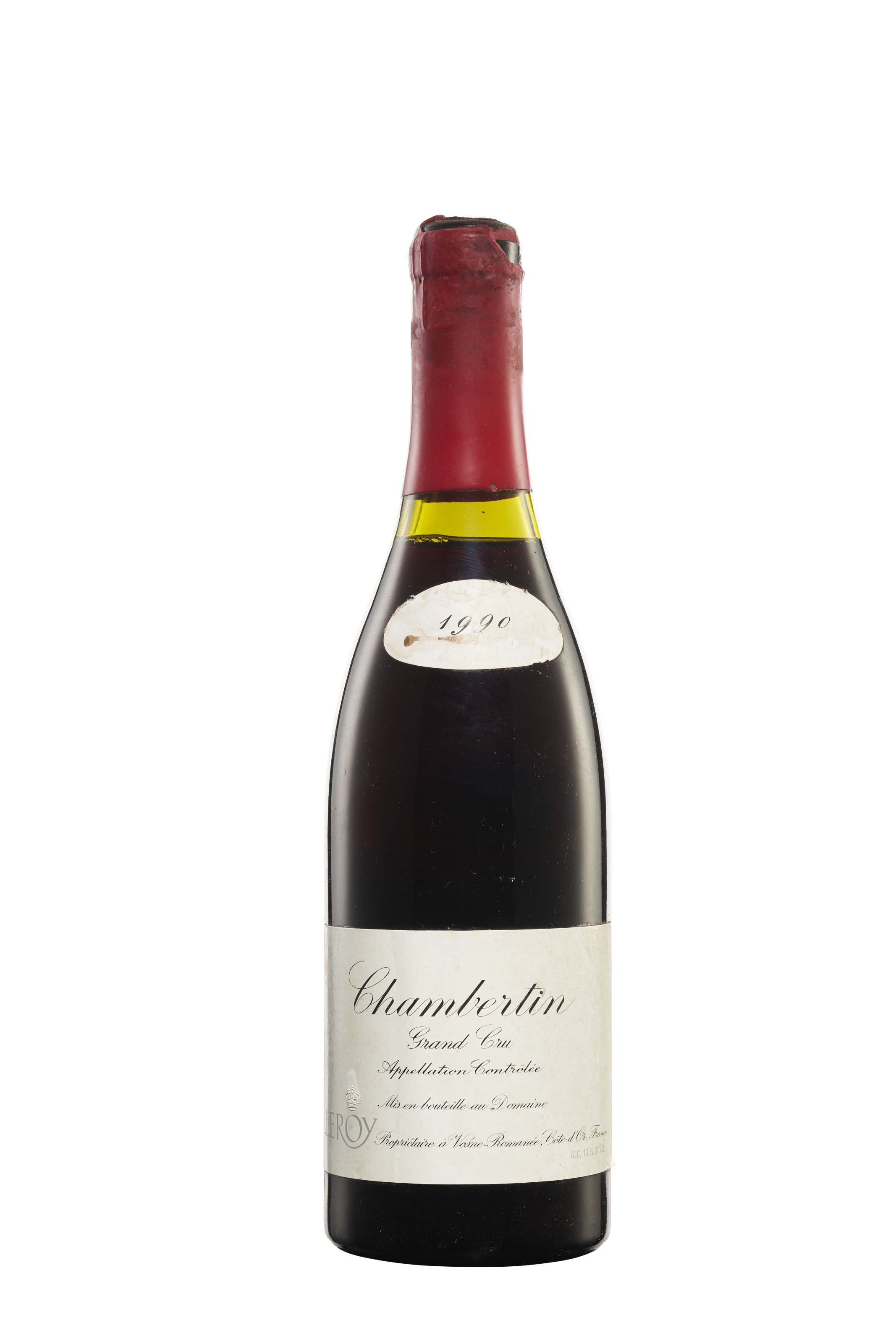 Domaine Leroy, Chambertin 1990, Grand Cru, Côte de NuitsDamaged wax ...