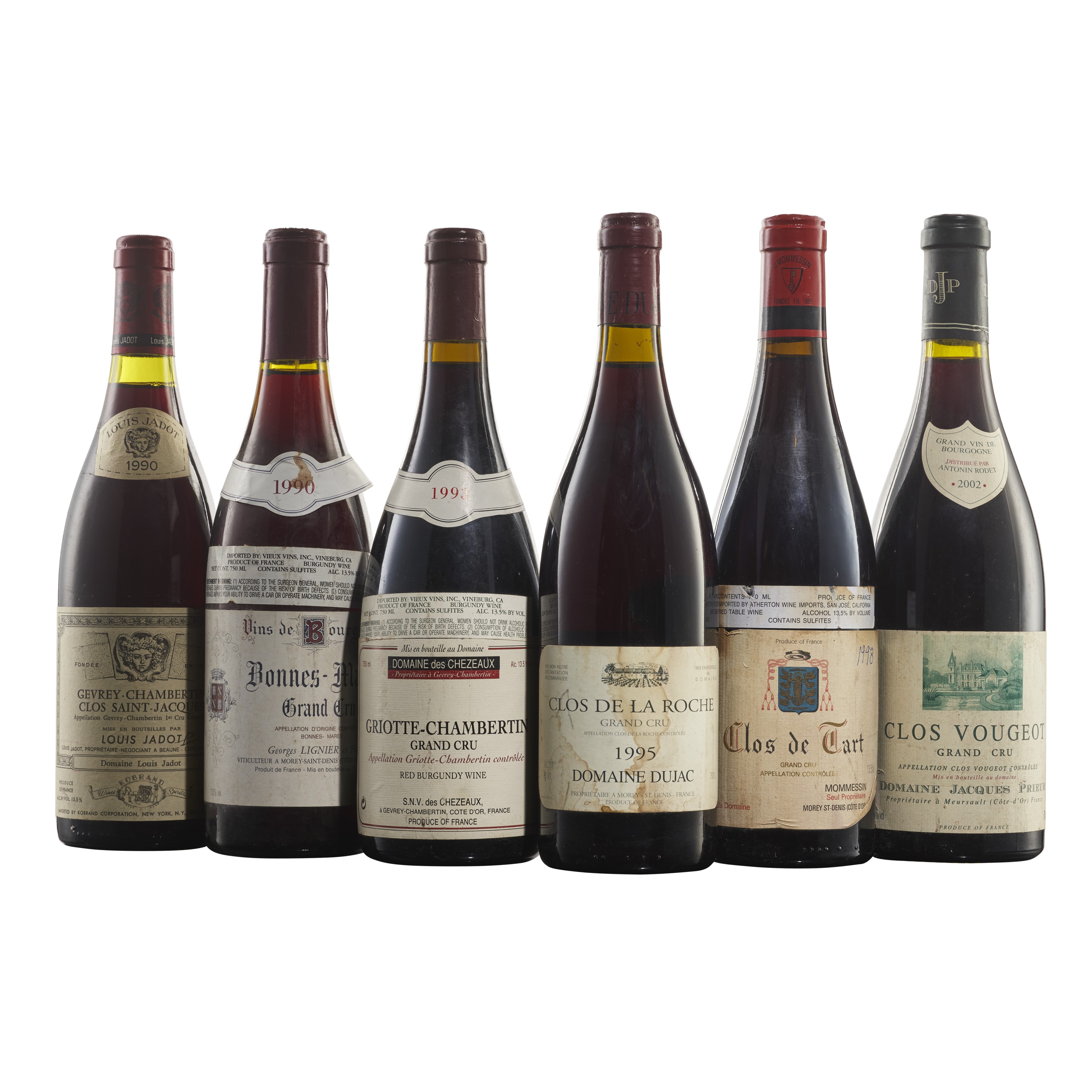 Mixed Red Burgundy, Domaine Georges Lignier, Bonnes-Mares 1990Signs of ...