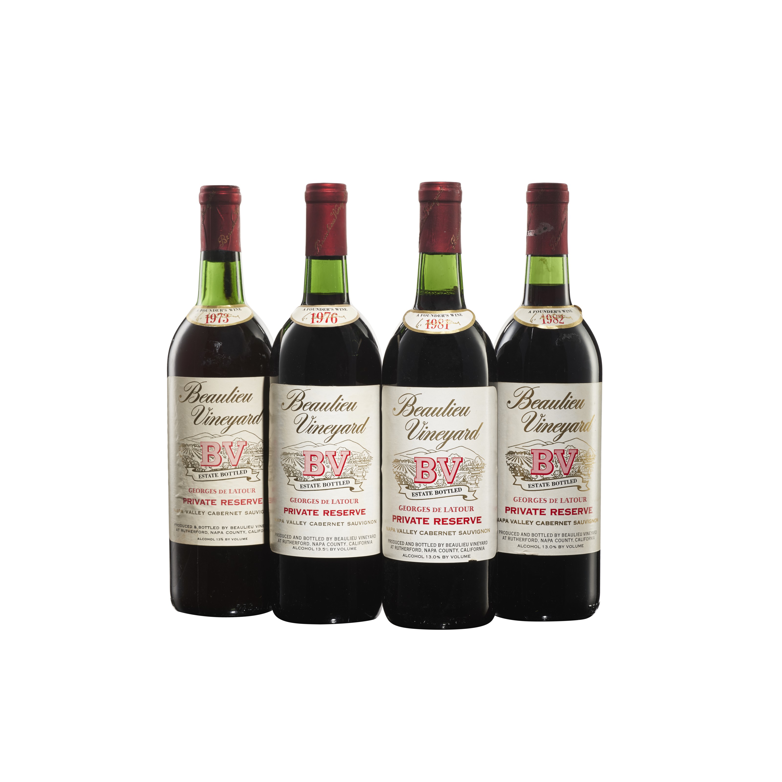 Mixed Beaulieu Vineyards, Cabernet Sauvignon Private Reserve, Beaulieu ...