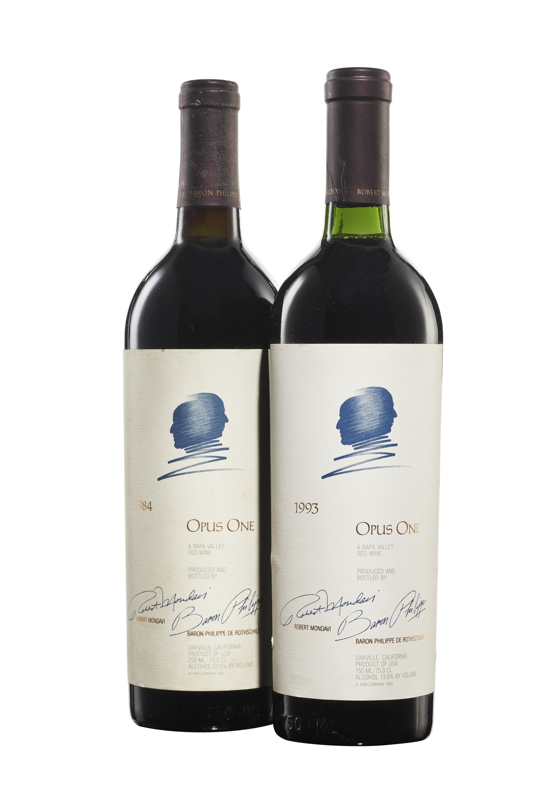 Mixed Opus One, Opus One1984Slightly oxidized capsuleLevel base of neck ...