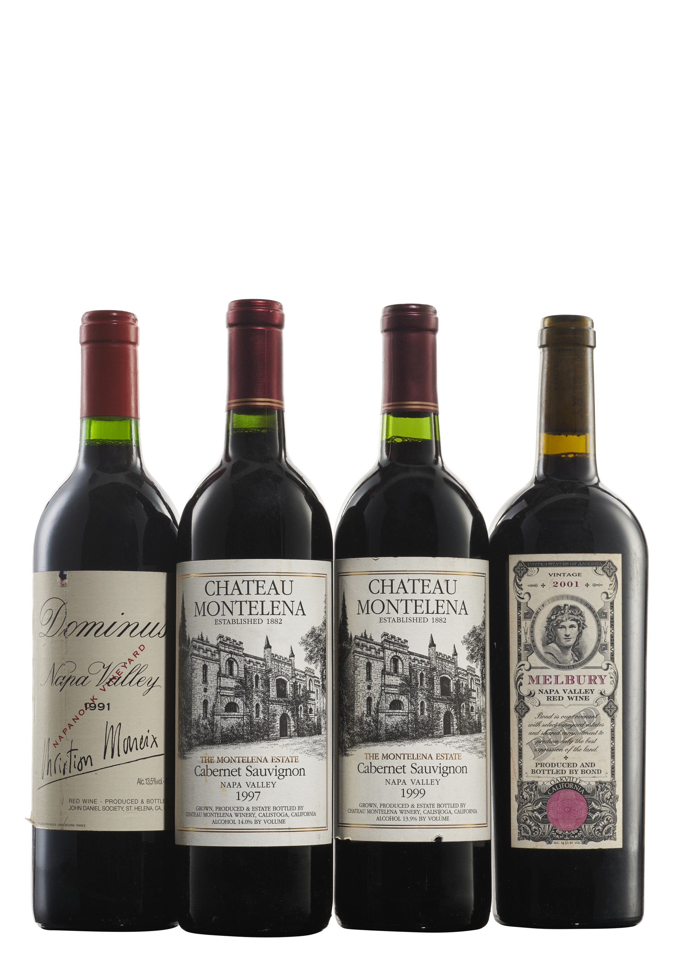 Mixed California, Dominus 1991Slightly damaged labelLevel into neck (1 ...