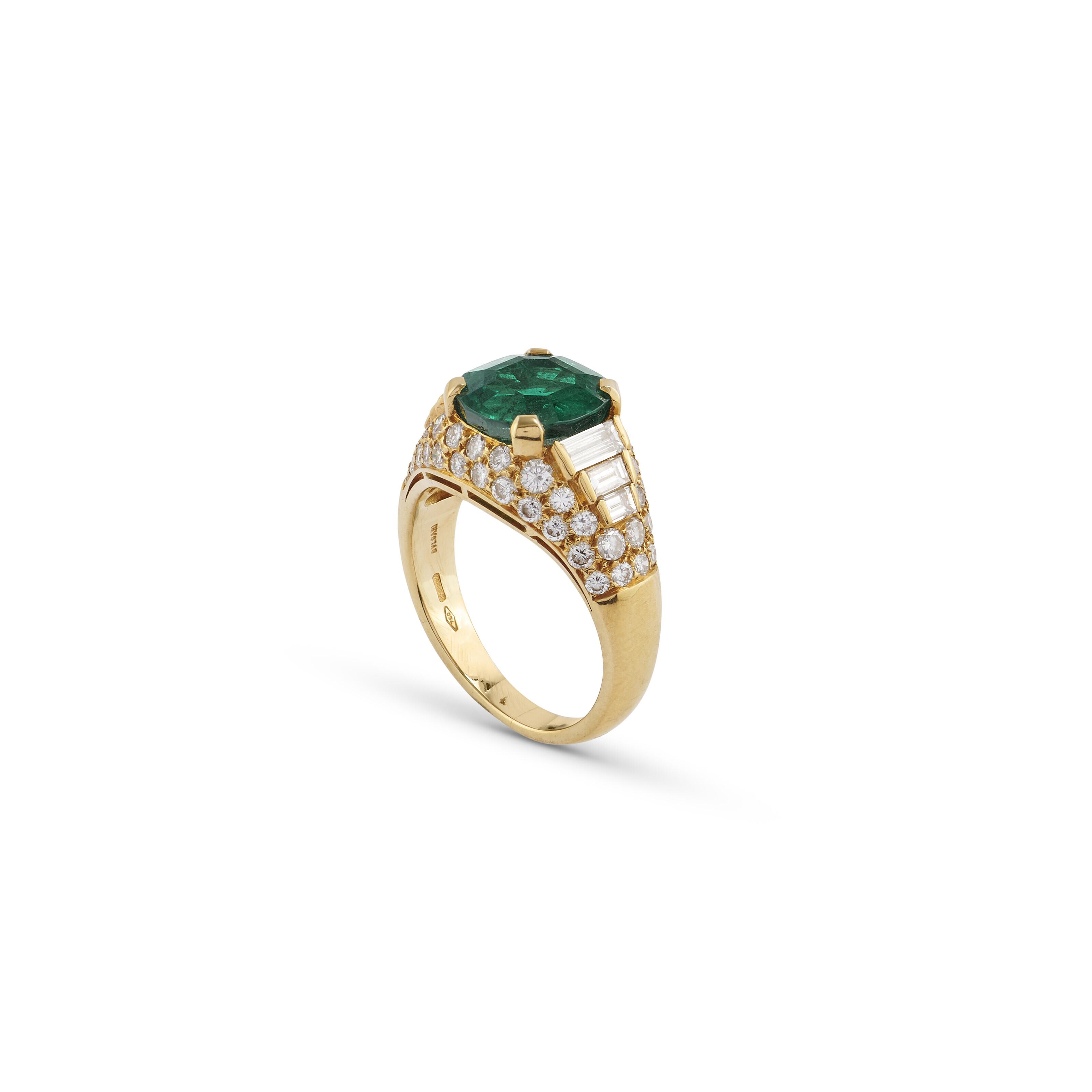 ANELLO 'TROMBINO' BULGARI SMERALDO E DIAMANTI, | Christie’s