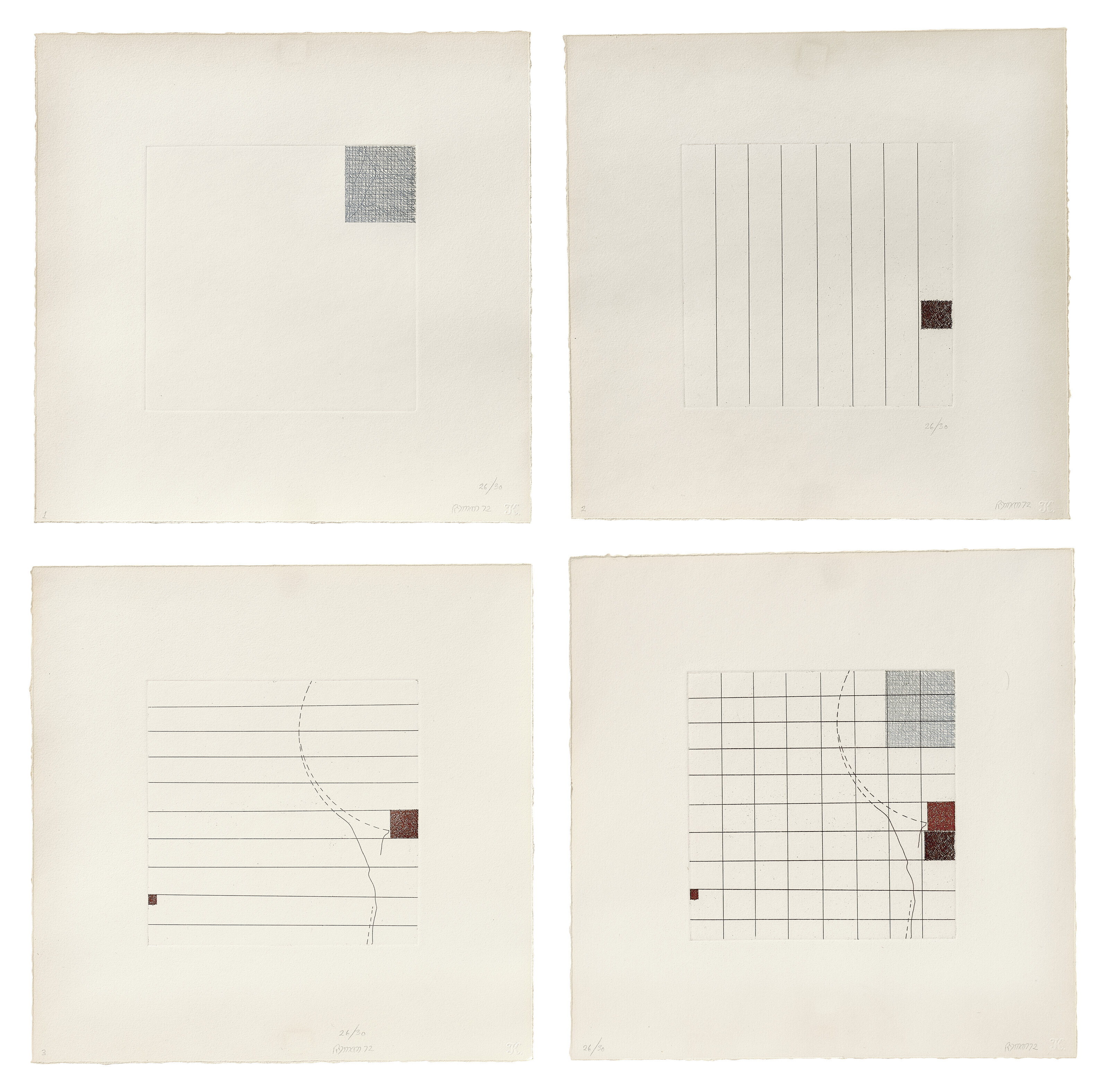 Robert Ryman (1930-2019), Etching in Four Parts | Christie’s