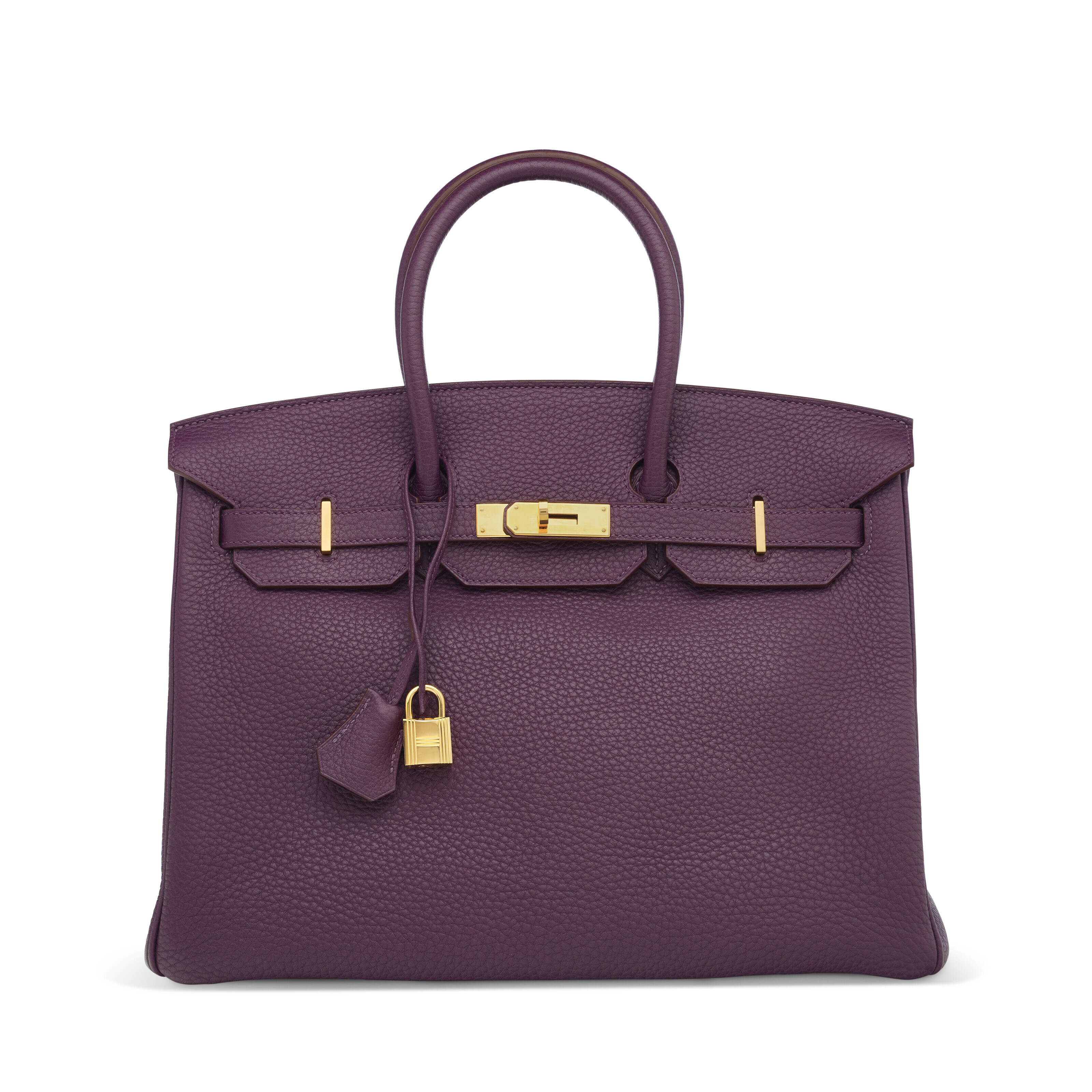 A CASSIS FJORD LEATHER BIRKIN 35 WITH GOLD HARDWARE, HERMÈS, 2011 ...