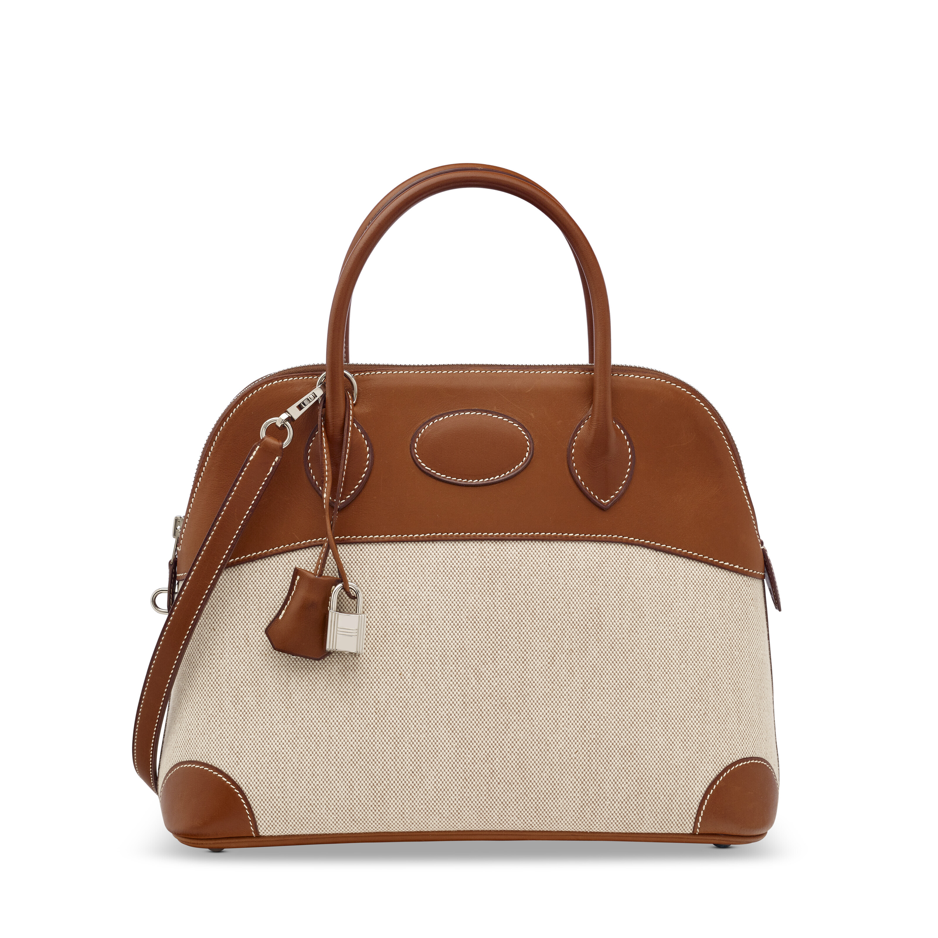 A BARÉNIA & TOILE H BOLIDE 31 WITH PALLADIUM HARDWARE, HERMÈS, 2007 ...