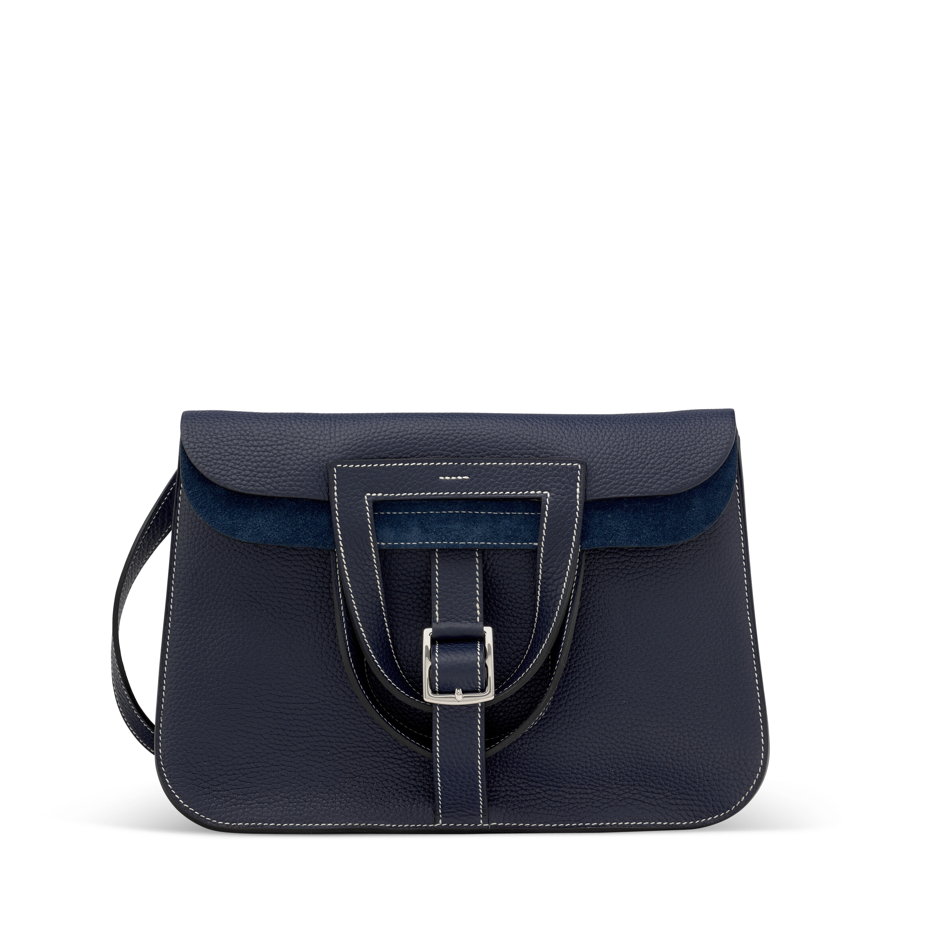 A BLEU THALASSA CLÉMENCE LEATHER HALZAN 31 WITH PALLADIUM HARDWARE ...