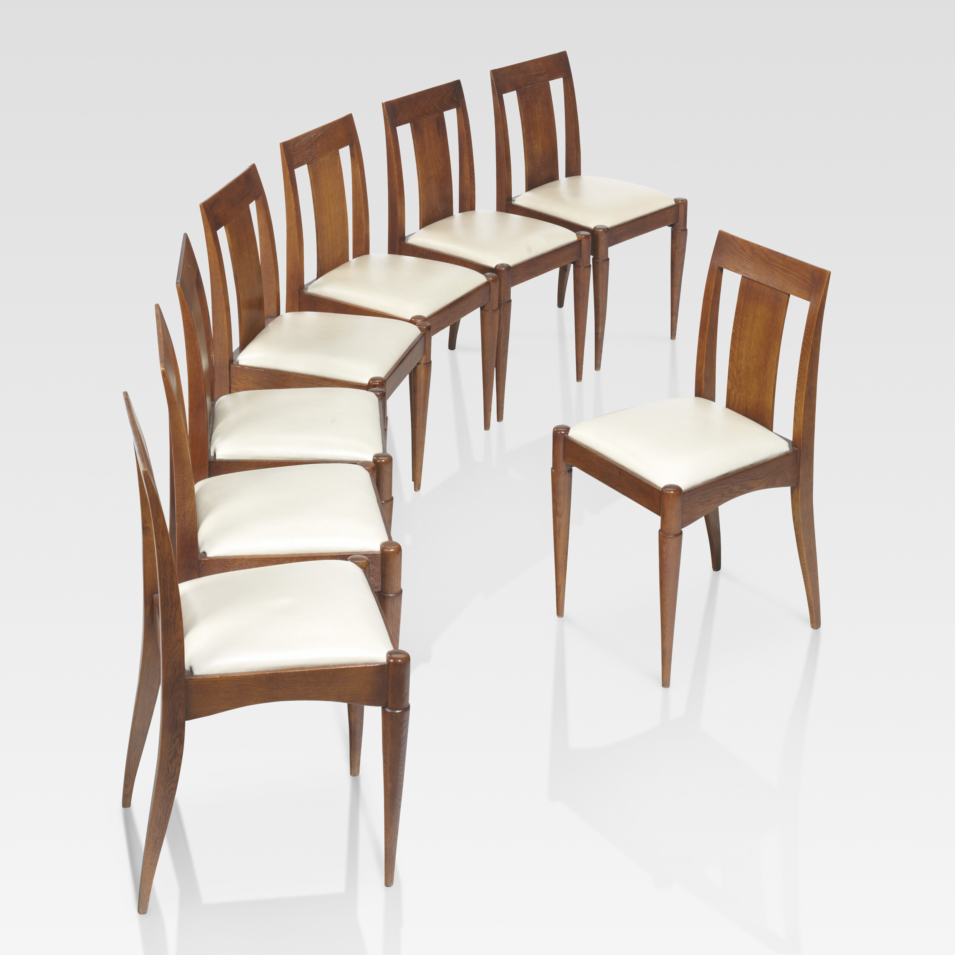 EMILE JACQUES RUHLMANN (1879-1933), Set of Eight Chairs, circa 1931 ...
