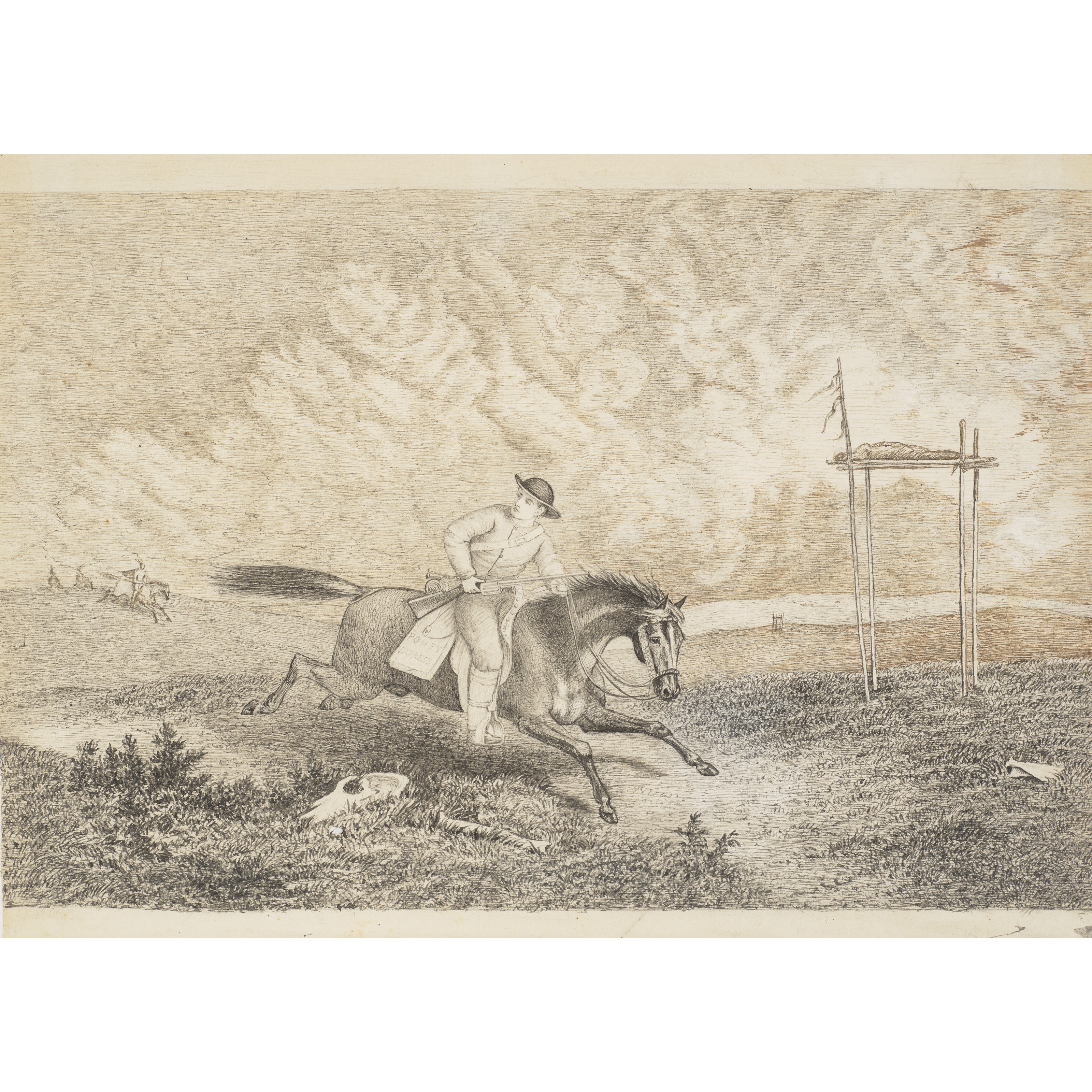 how to draw the pony express step by step