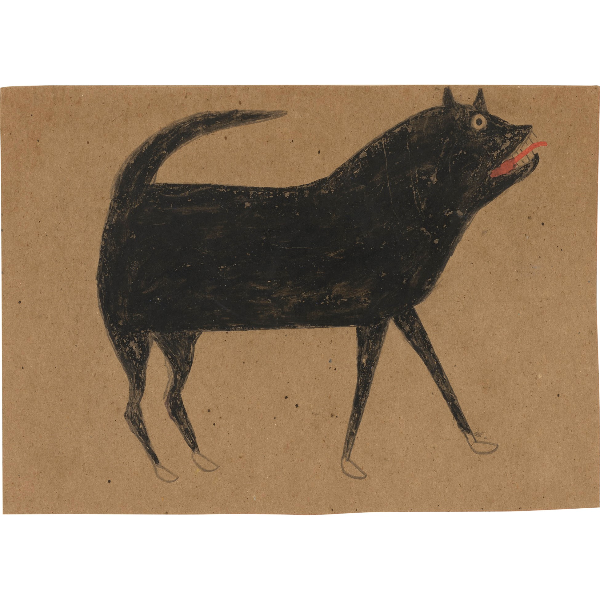 BILL TRAYLOR (CIRCA 1853-1949), Black Dog, 1939-1942 | Christie's