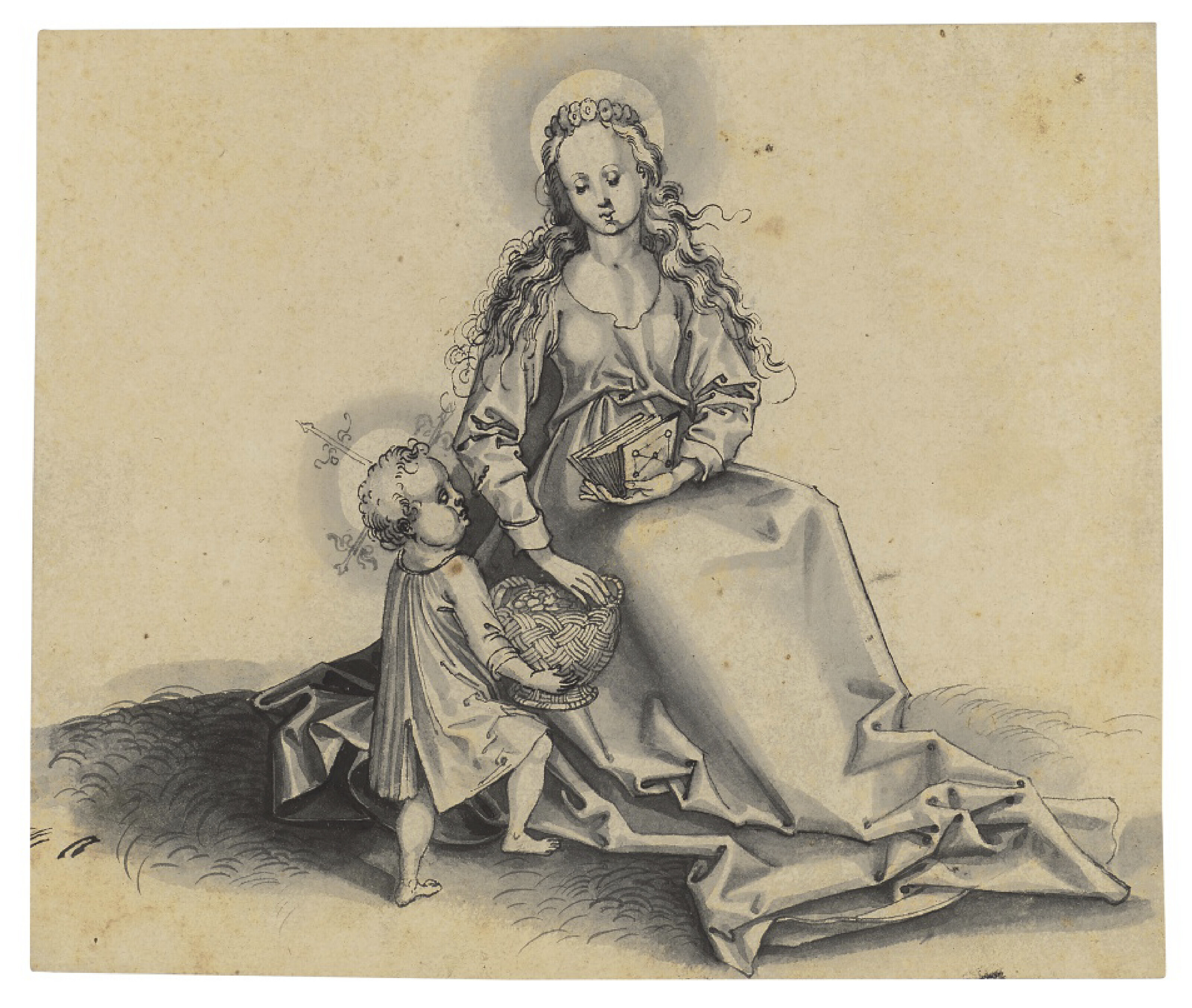 AFTER MARTIN SCHONGAUER (Colmar 1448-1491 Breisach), Saint Dorothea ...