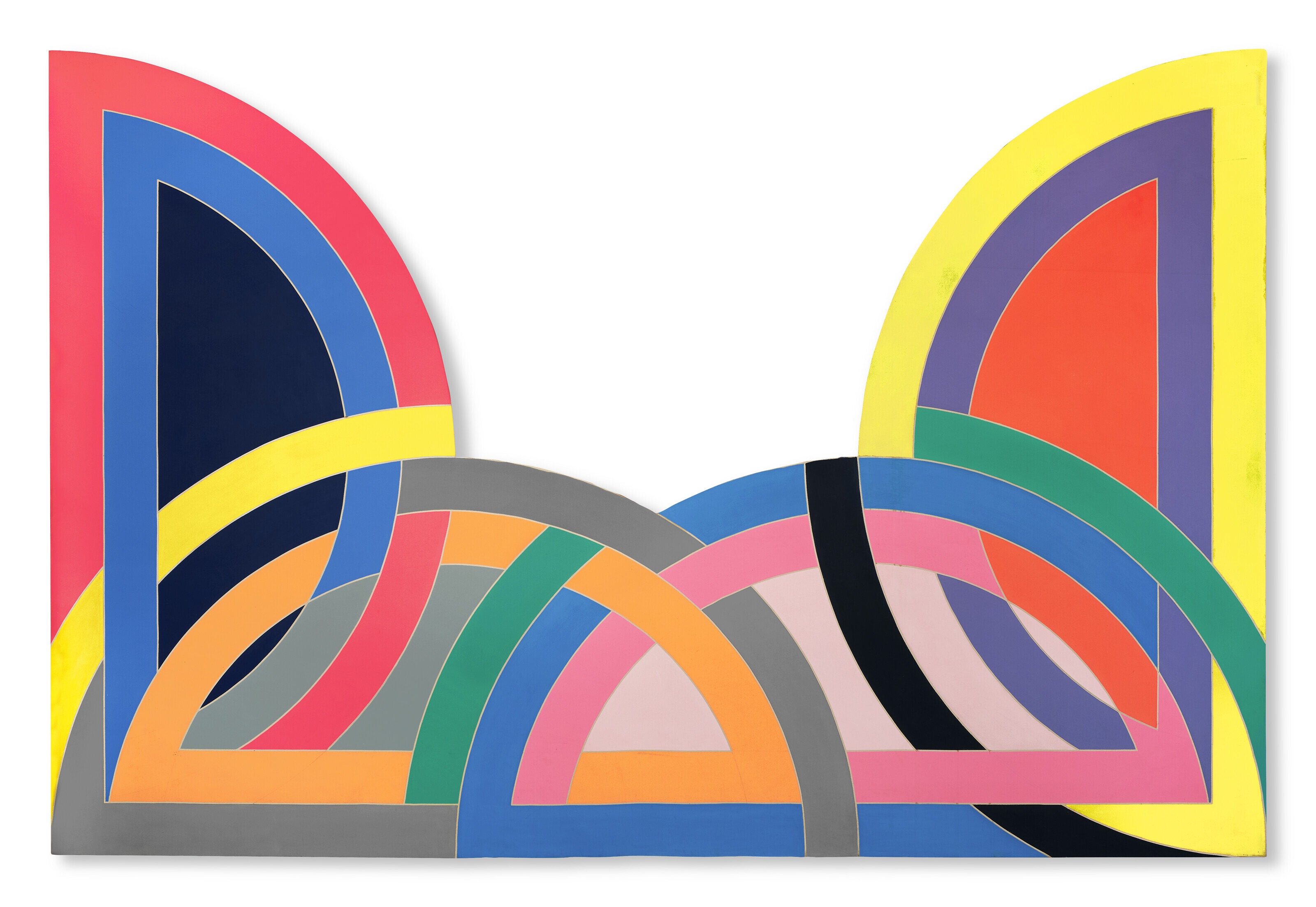 Frank Stella Shaped Canvas